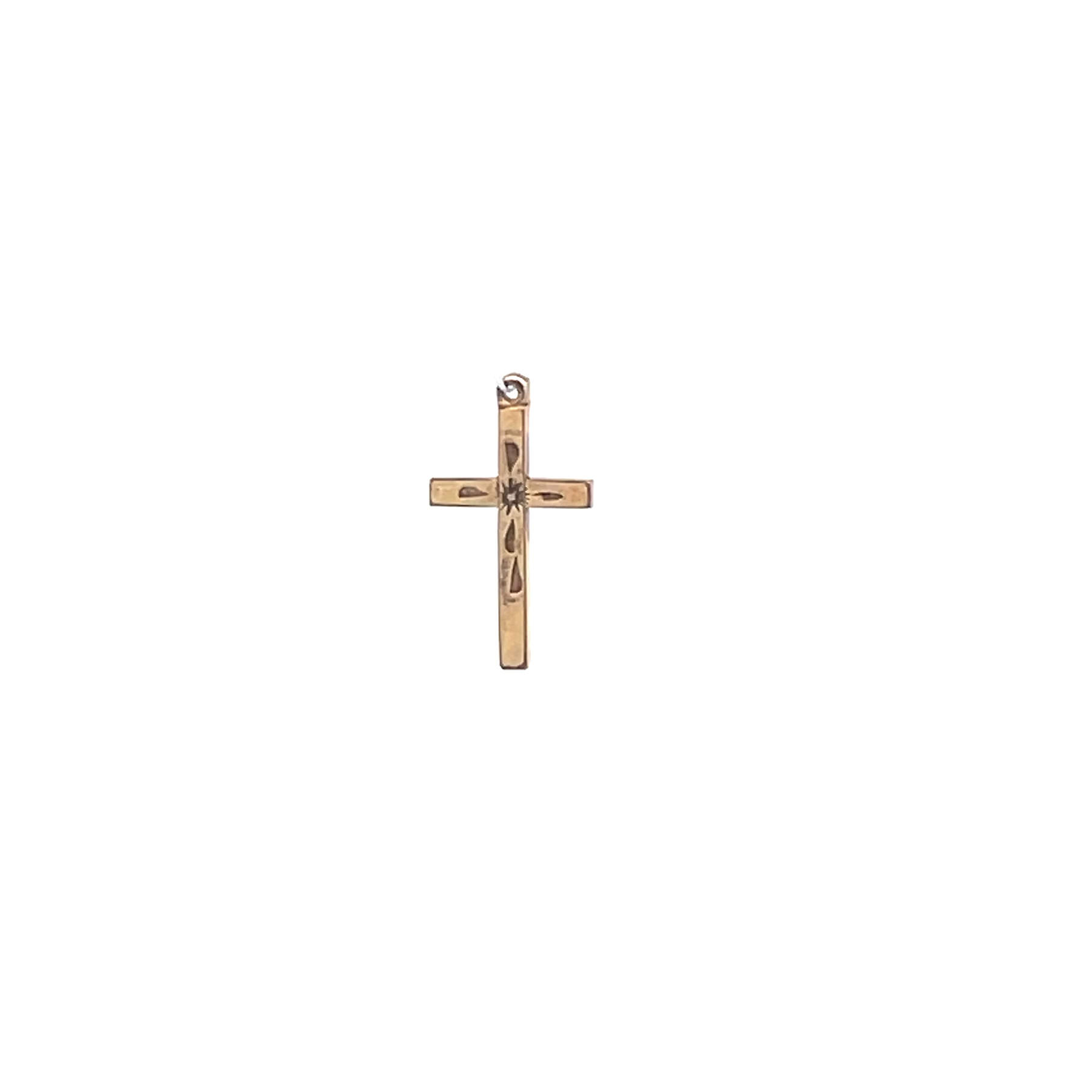 Gold Filled Squared Cross Vintage Christian Faith Charm/Pendant ...