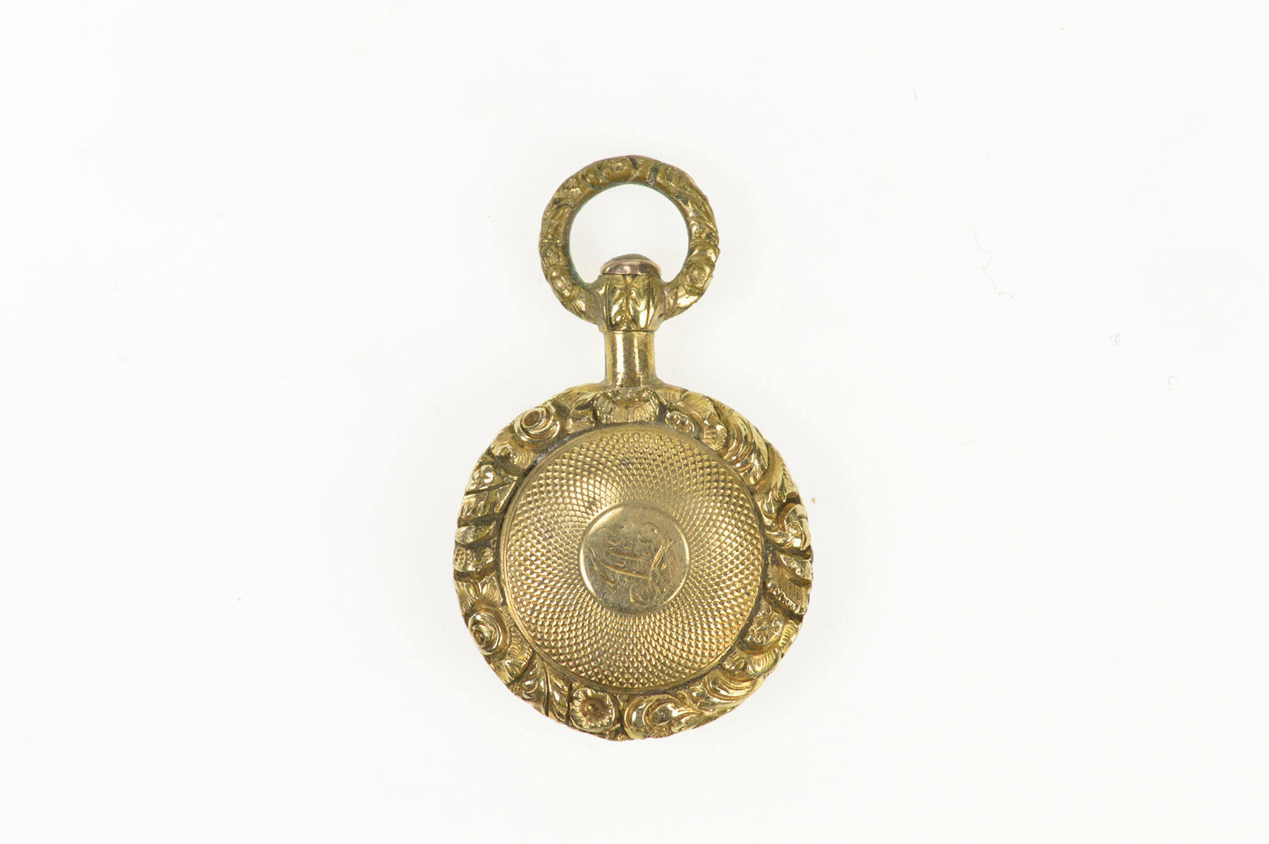 Gold Filled Victorian Ornate Scroll Woven Hair Mourning Charm/Pendant ...