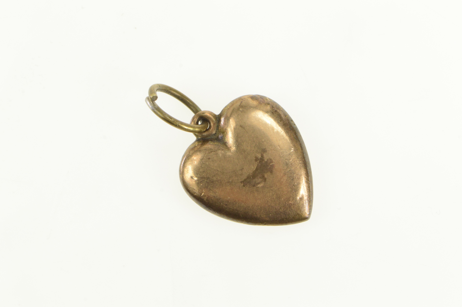 Gold Filled Victorian Puffy Heart Love Forget Me Not Charm/Pendant ...