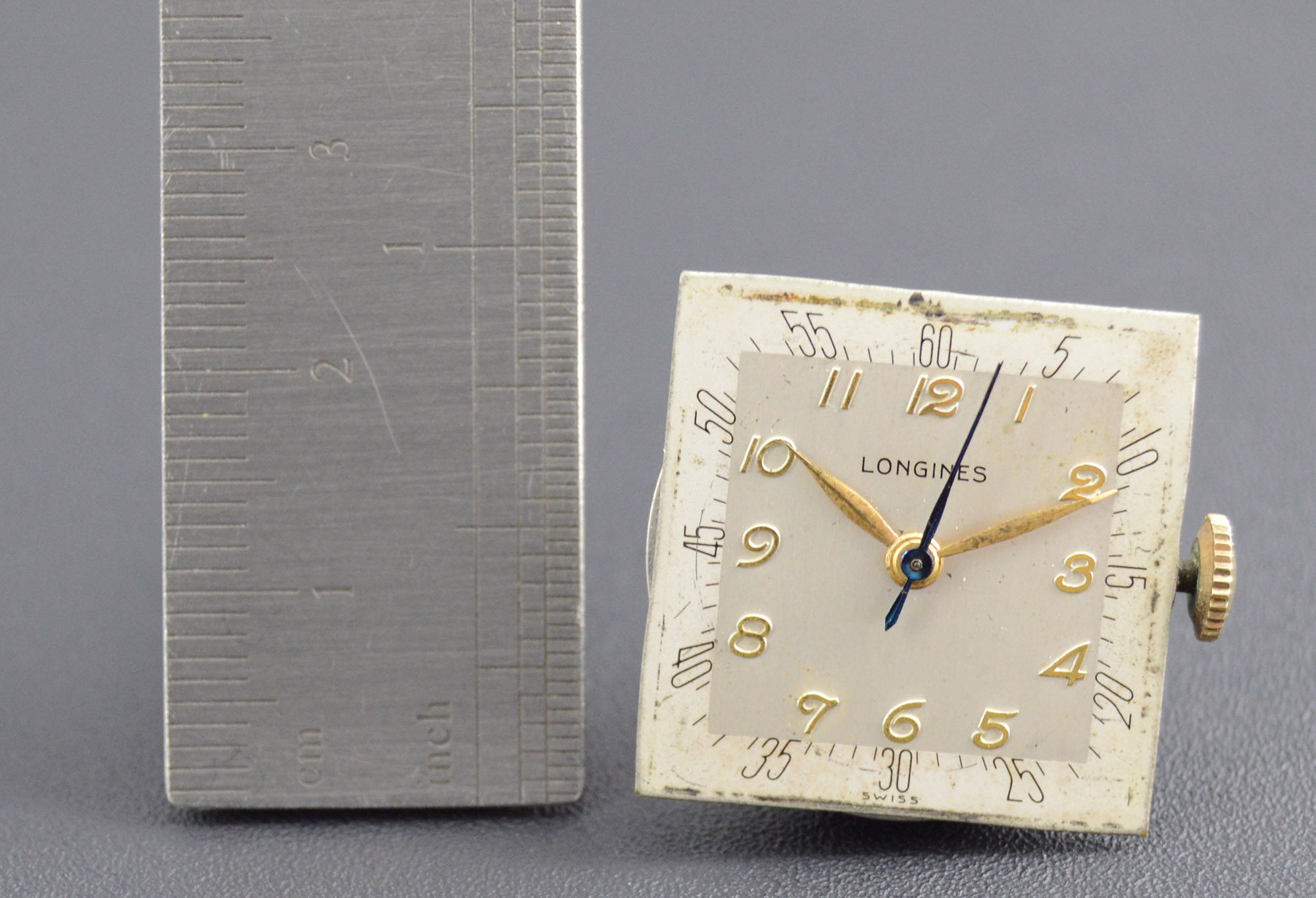 Longines Square Art Deco Style Gold Plated 23.7mm Vintage Wrist Watch ...