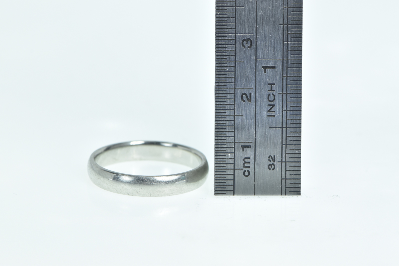 Platinum 4.0mm Scott Kay For Bailey Banks & Biddle Ring, Size 10.25 ...