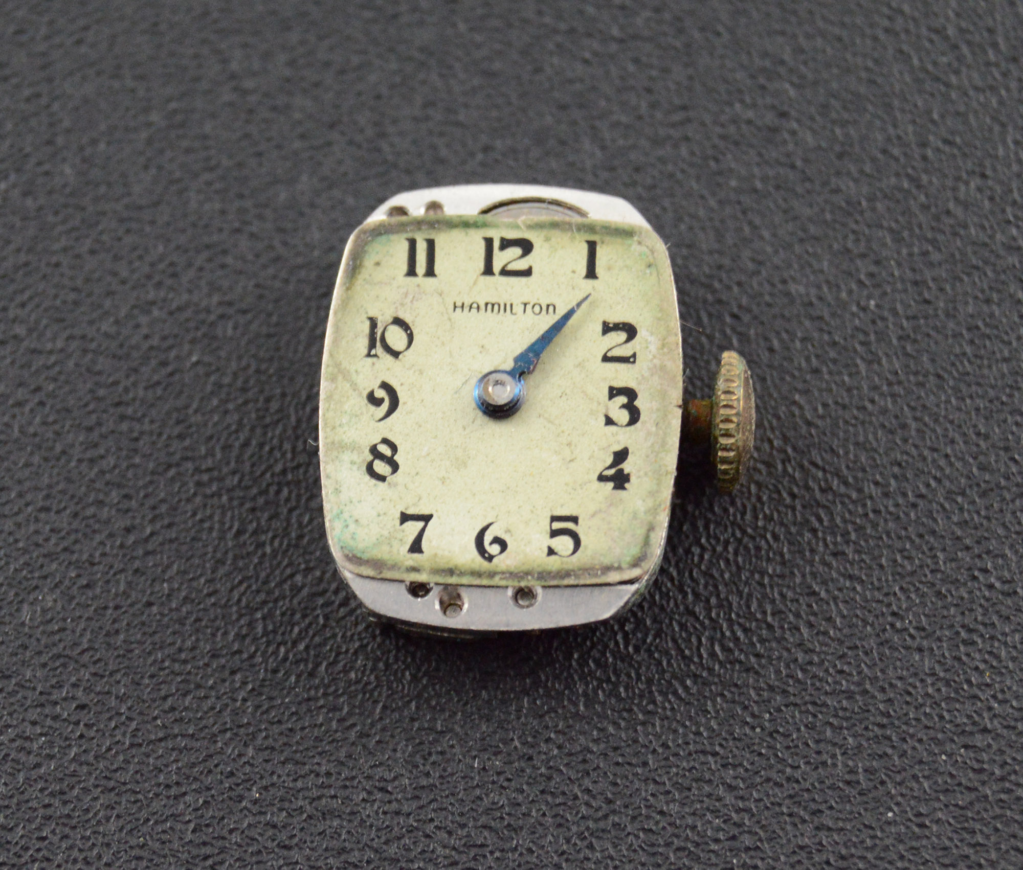 Rectangular Rounded Hamilton 13.1x12.1mm Face - Vintage Wristwatch ...