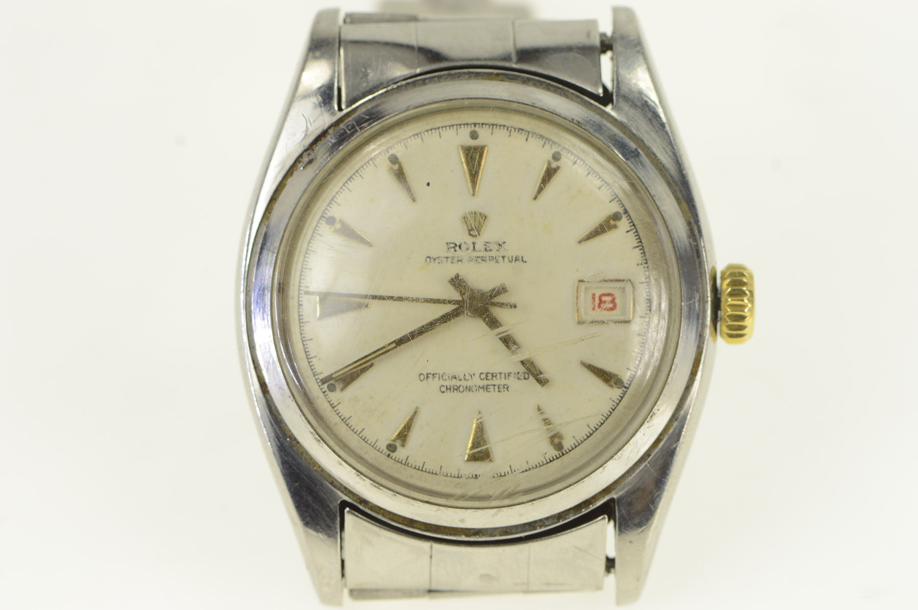 Rolex Bubble Back Oyster Perpetual Vintage 6105 1950s Watch - Men's ...
