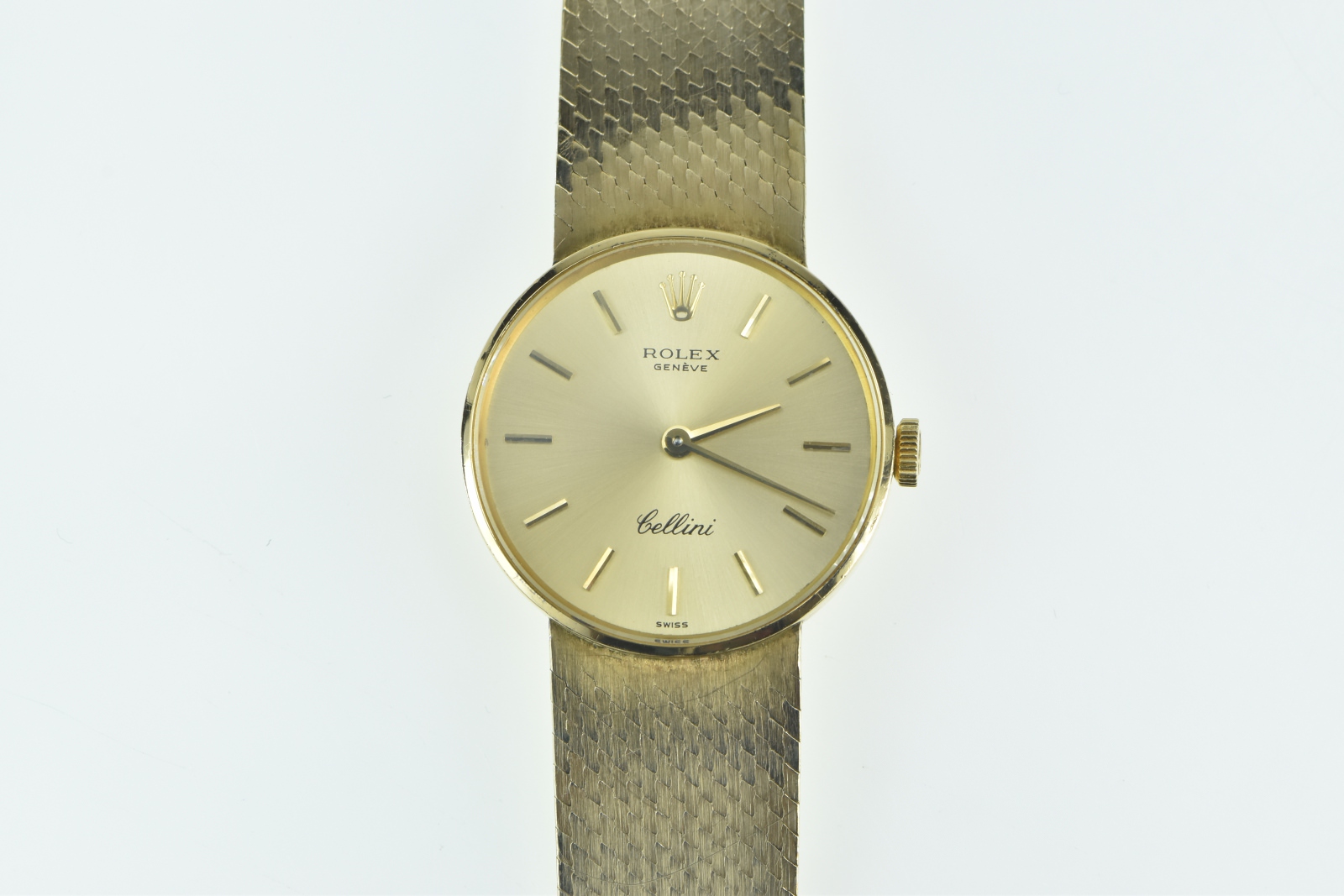 Rolex Cellini 1970s 18K Yellow Gold 24mm Watch - Women's | Property Room