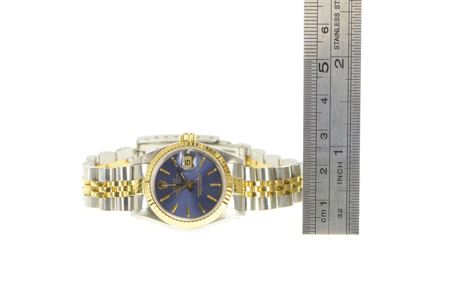Rolex Datejust 26mm Model 69173 Blue Dial Watch - Women's | Property Room