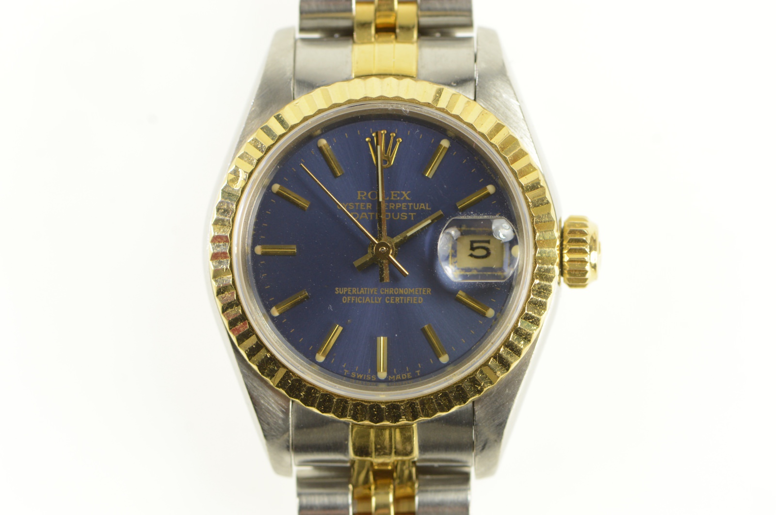 Rolex Datejust 26mm Model 69173 Blue Dial Watch - Women's | Property Room