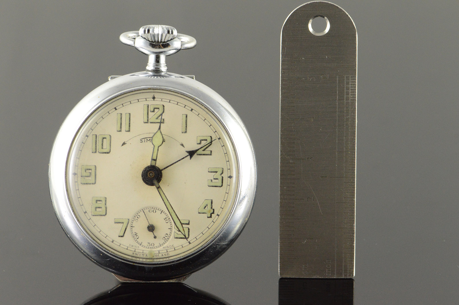 Simplon Vintage Brevet 7 Jewel Alarm Pocket Watch | Property Room