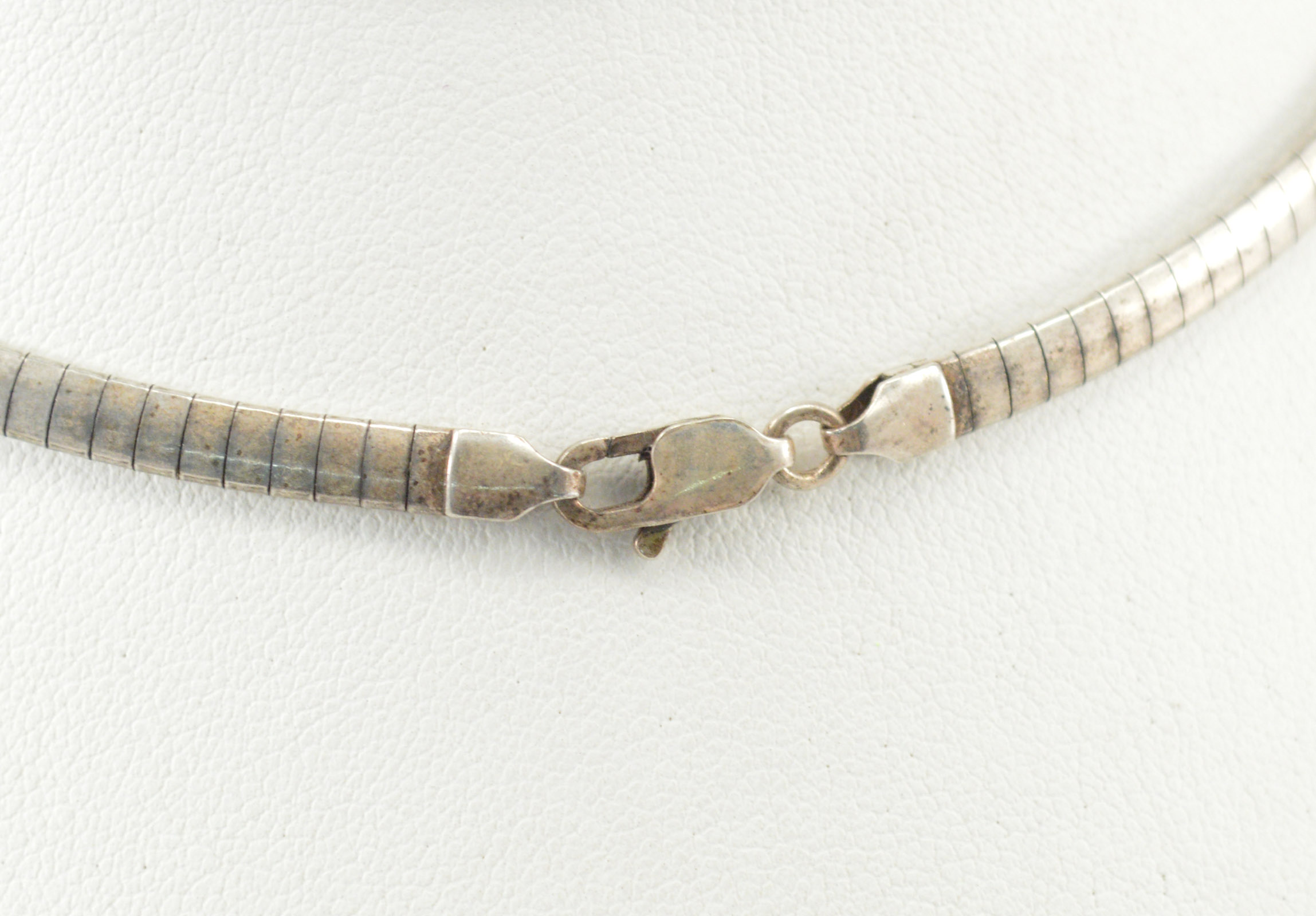 Solid Silver Cocoon Chain 15.75" Sterling Necklace 17.9g Marked 925 ...