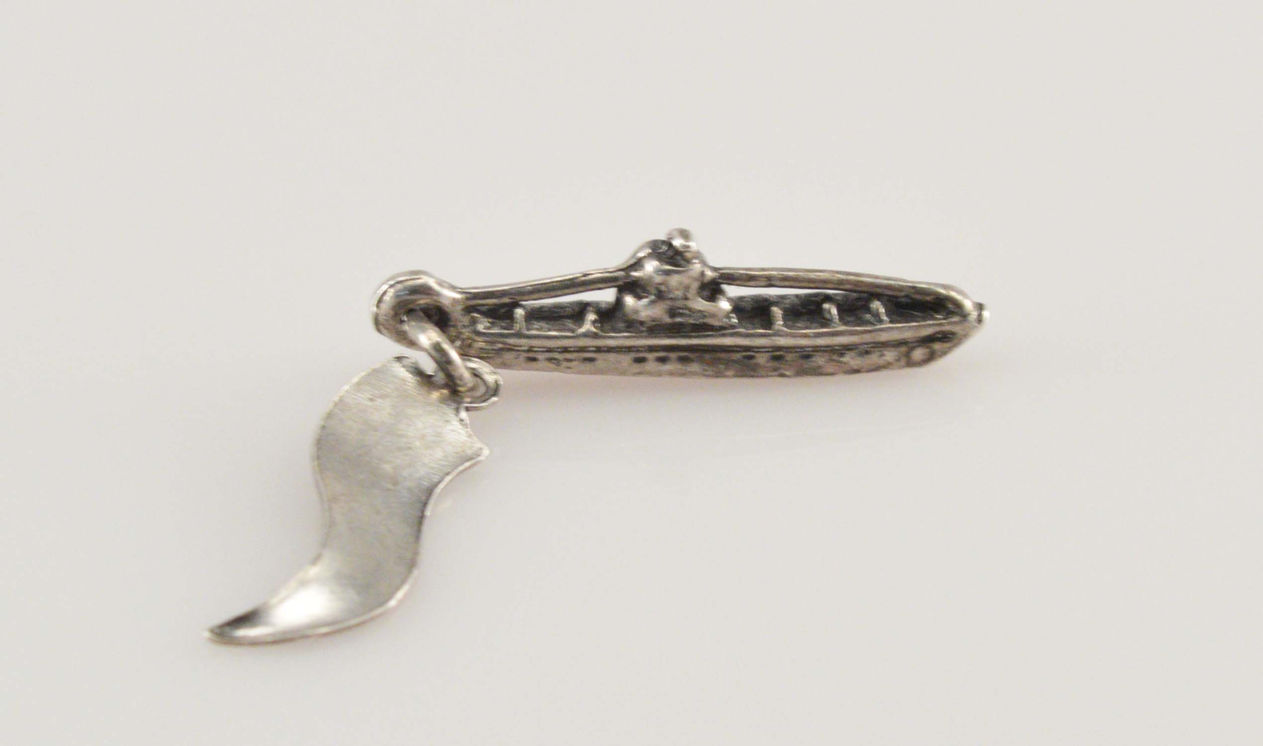 Solid Silver Colorado/Man in Boat Sterling Charm/Pendant 1.5g Marked ...