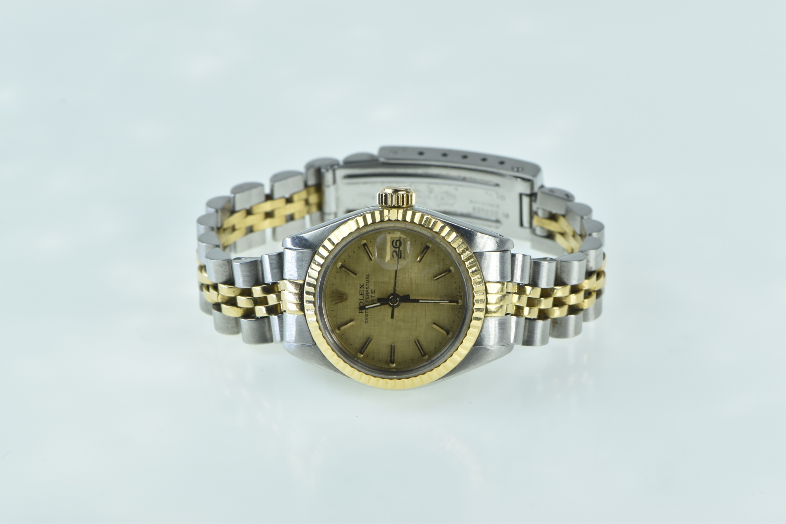Stainless / 18k Gold Rolex Date 26mm Model 2917 Watch - Women's ...