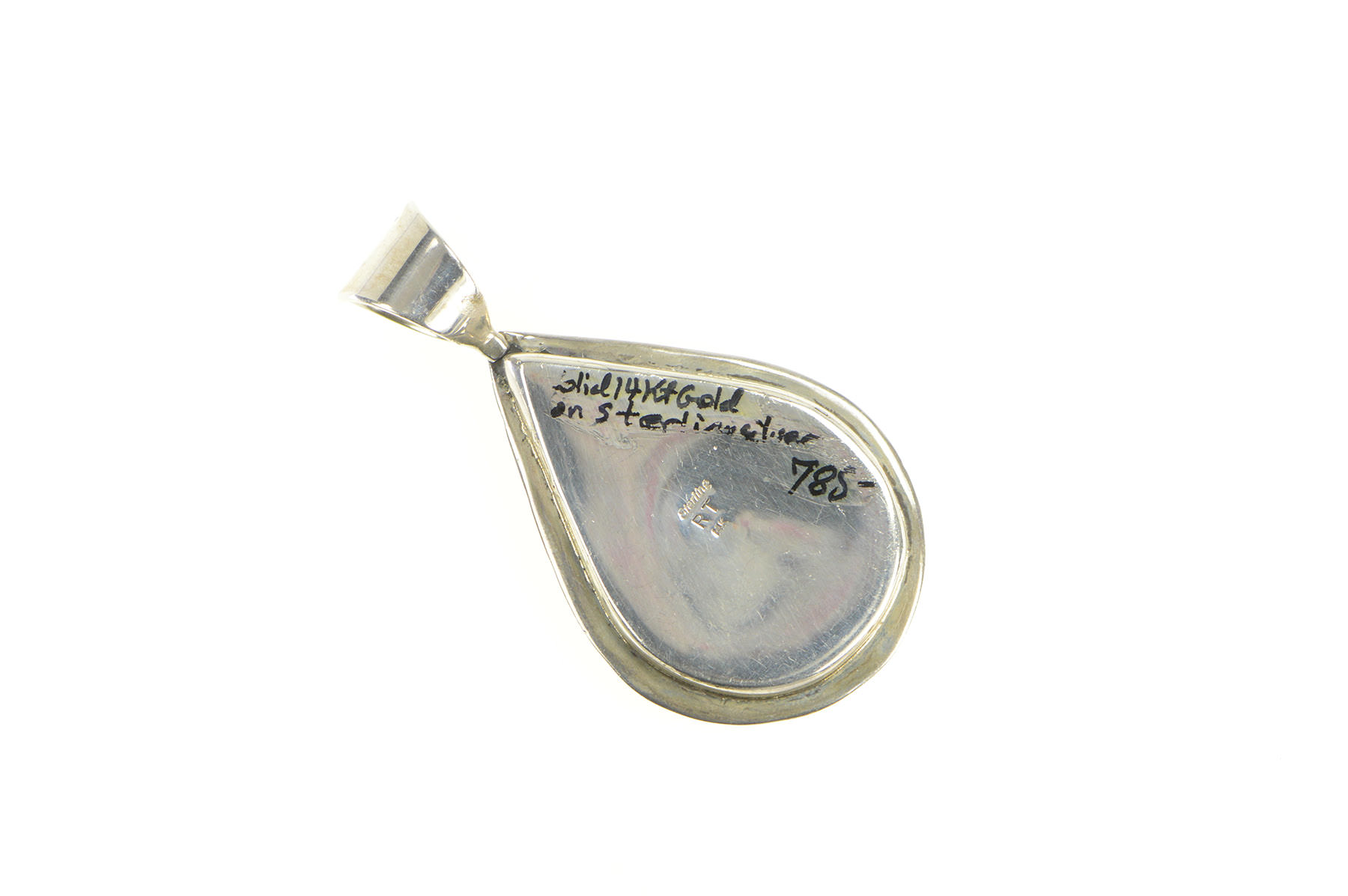 Sterling Silver 14K Gold Ray Tafoya Navajo Horse Shadow Box Pendant ...