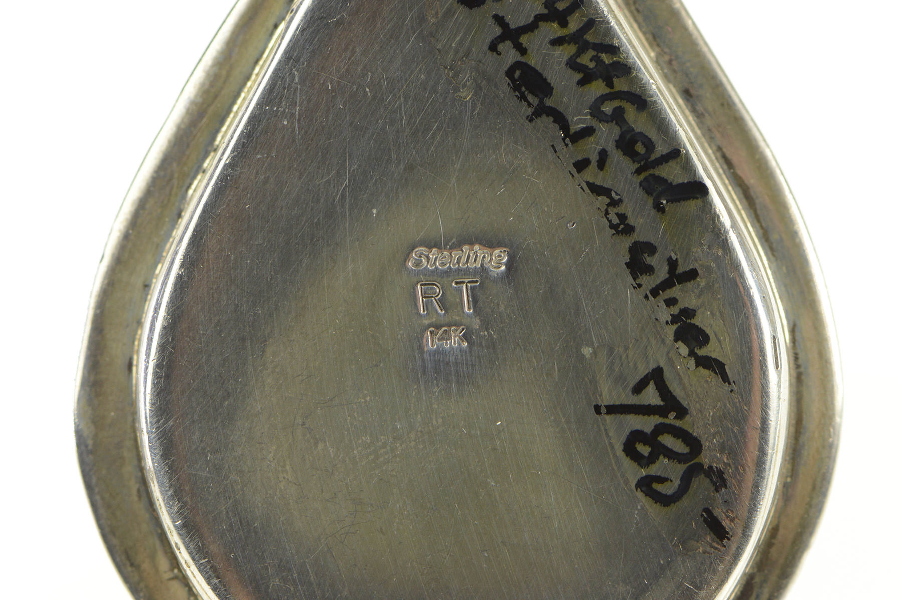 Sterling Silver 14K Gold Ray Tafoya Navajo Horse Shadow Box Pendant ...