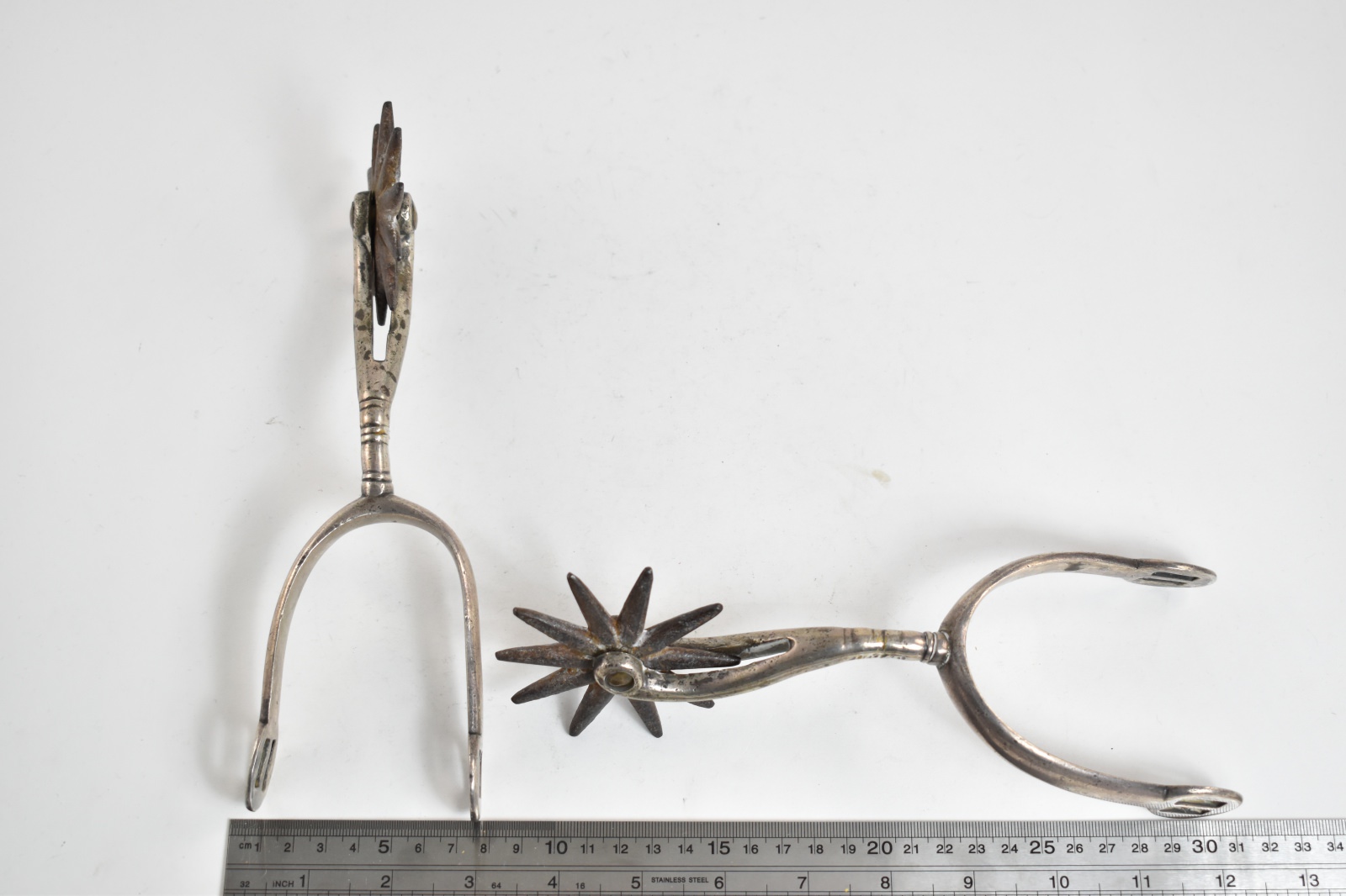 Sterling Silver 1880 Samuel Whitford II Officers Spurs | Property Room