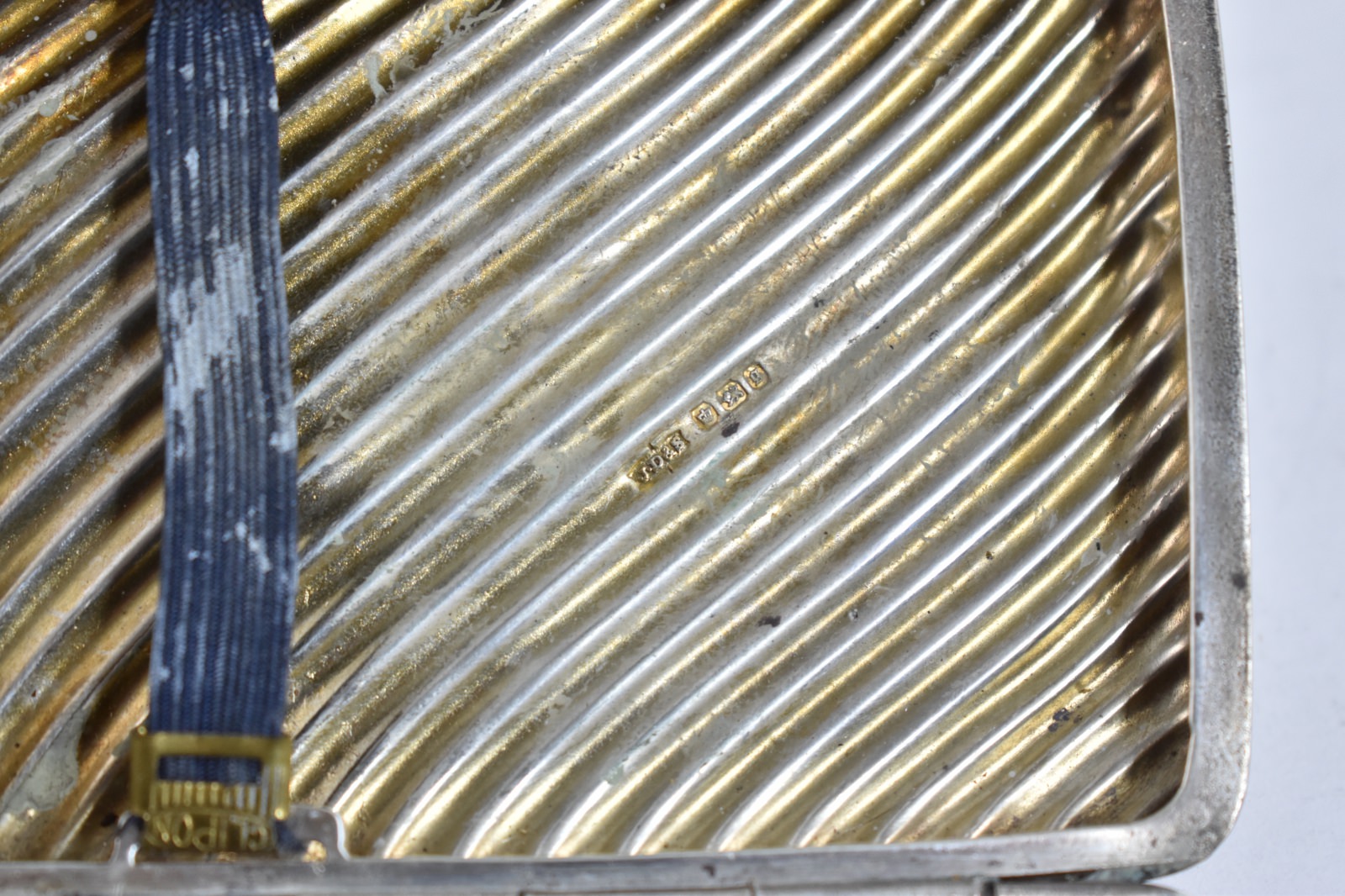 Sterling Silver 1899 James Dixon & Sons Grooved Cigarette Case ...