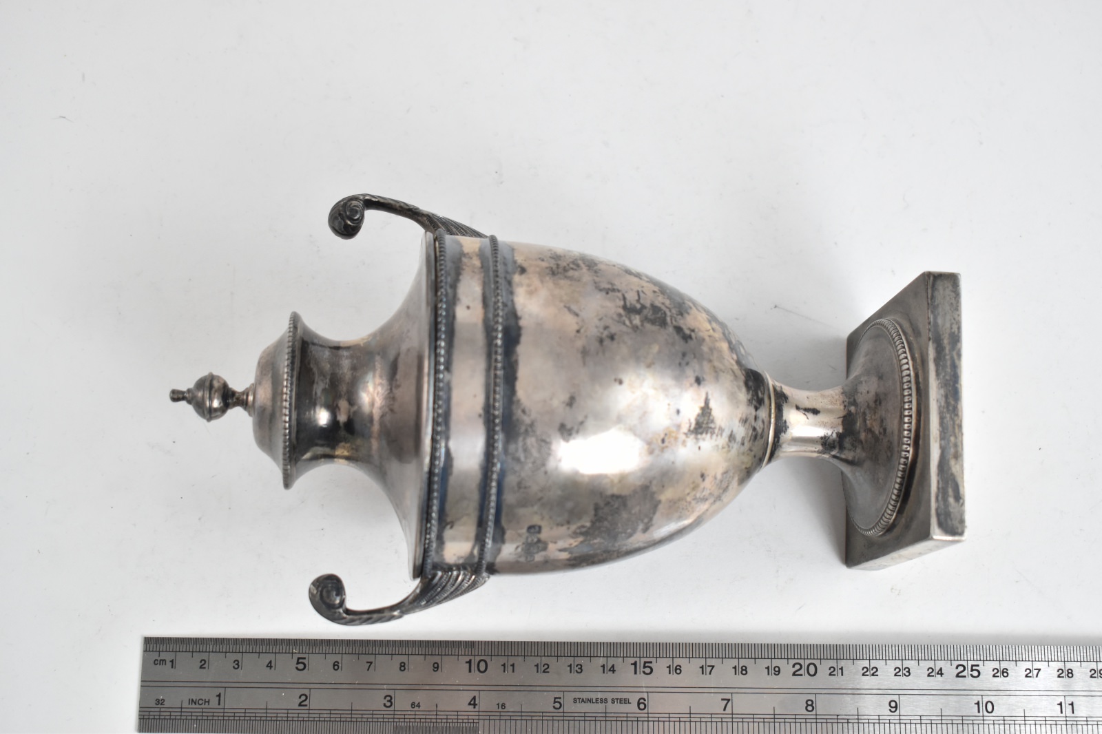 Sterling Silver 1914 Harry Freeman Lidded Trophy Pot Urn 8" | Property Room