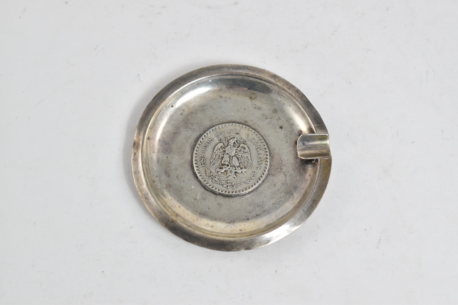 Sterling Silver 1930 Un Peso Mexican Coin Ash Tray | Property Room