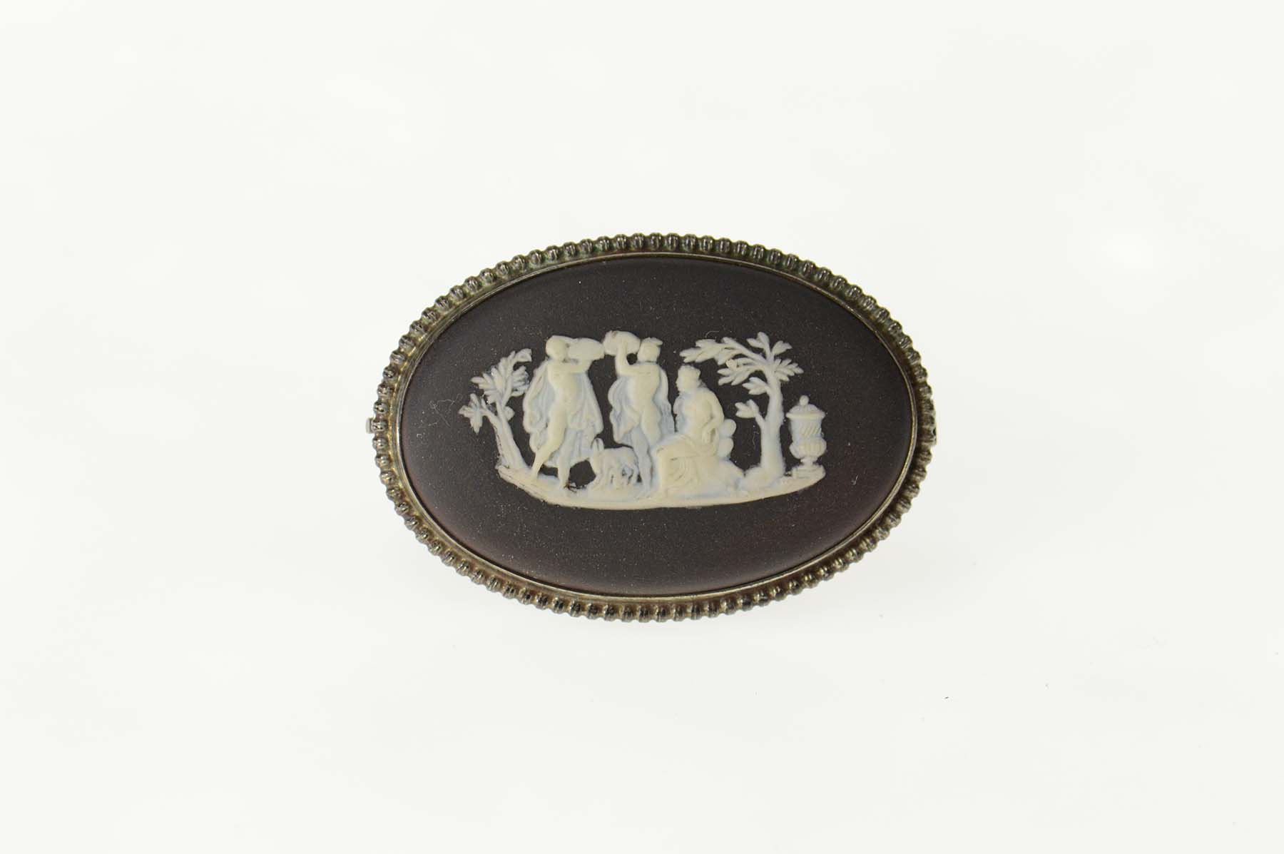 Sterling Silver 1969 Wedgewood Greek Myth Scene Cameo Pin/Brooch ...