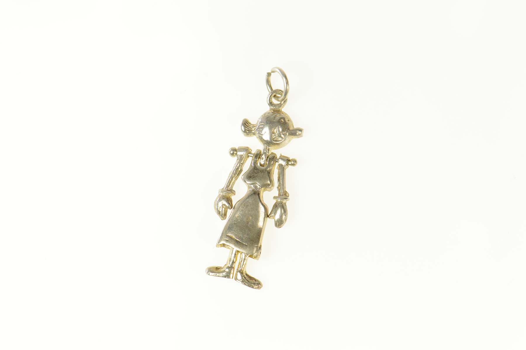 Sterling Silver 3D Articulated Olive Oyl Popeye Puppet Charm/Pendant ...