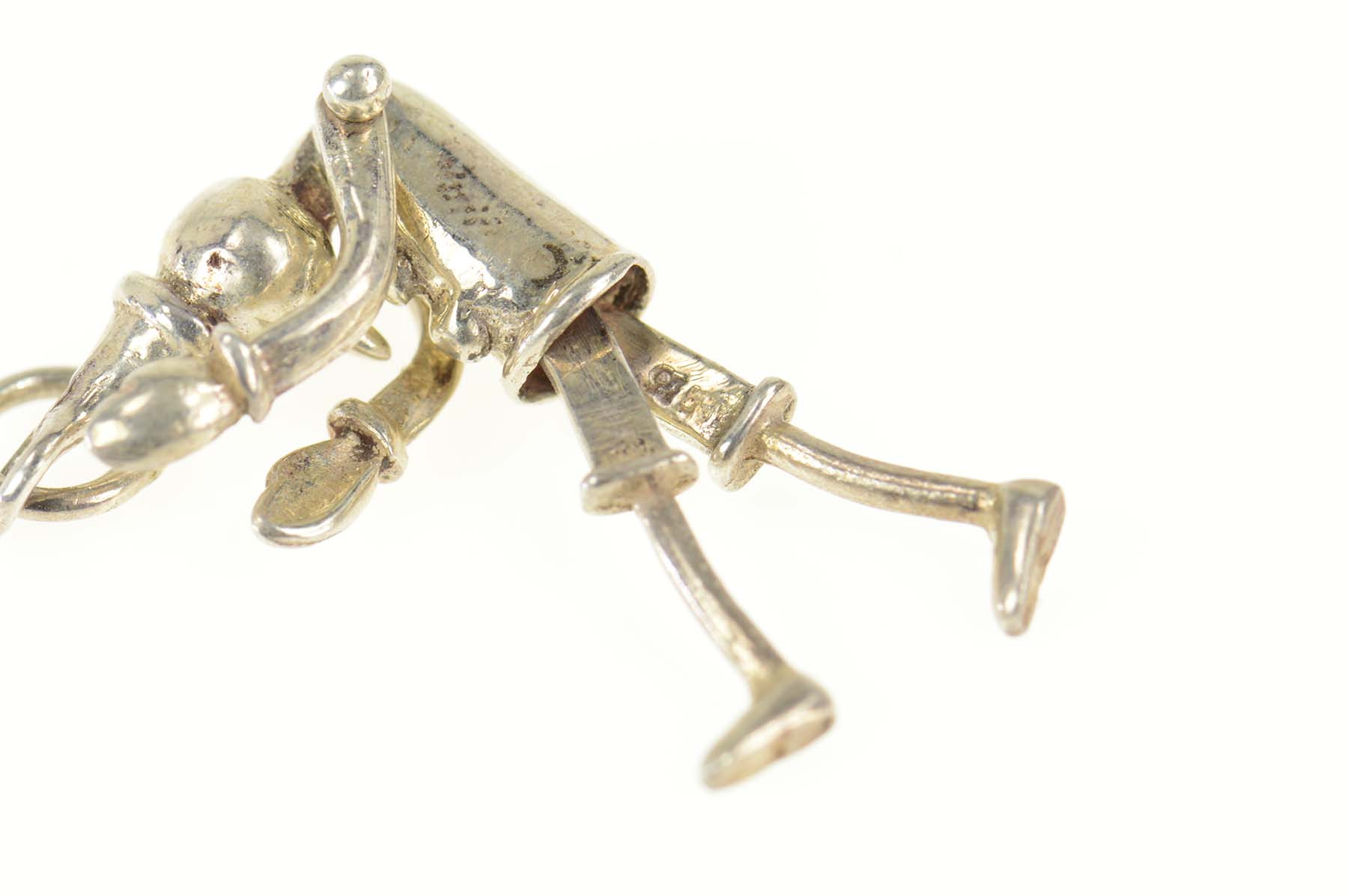 Sterling Silver 3D Articulated Pinocchio Wooden Puppet Charm/Pendant ...