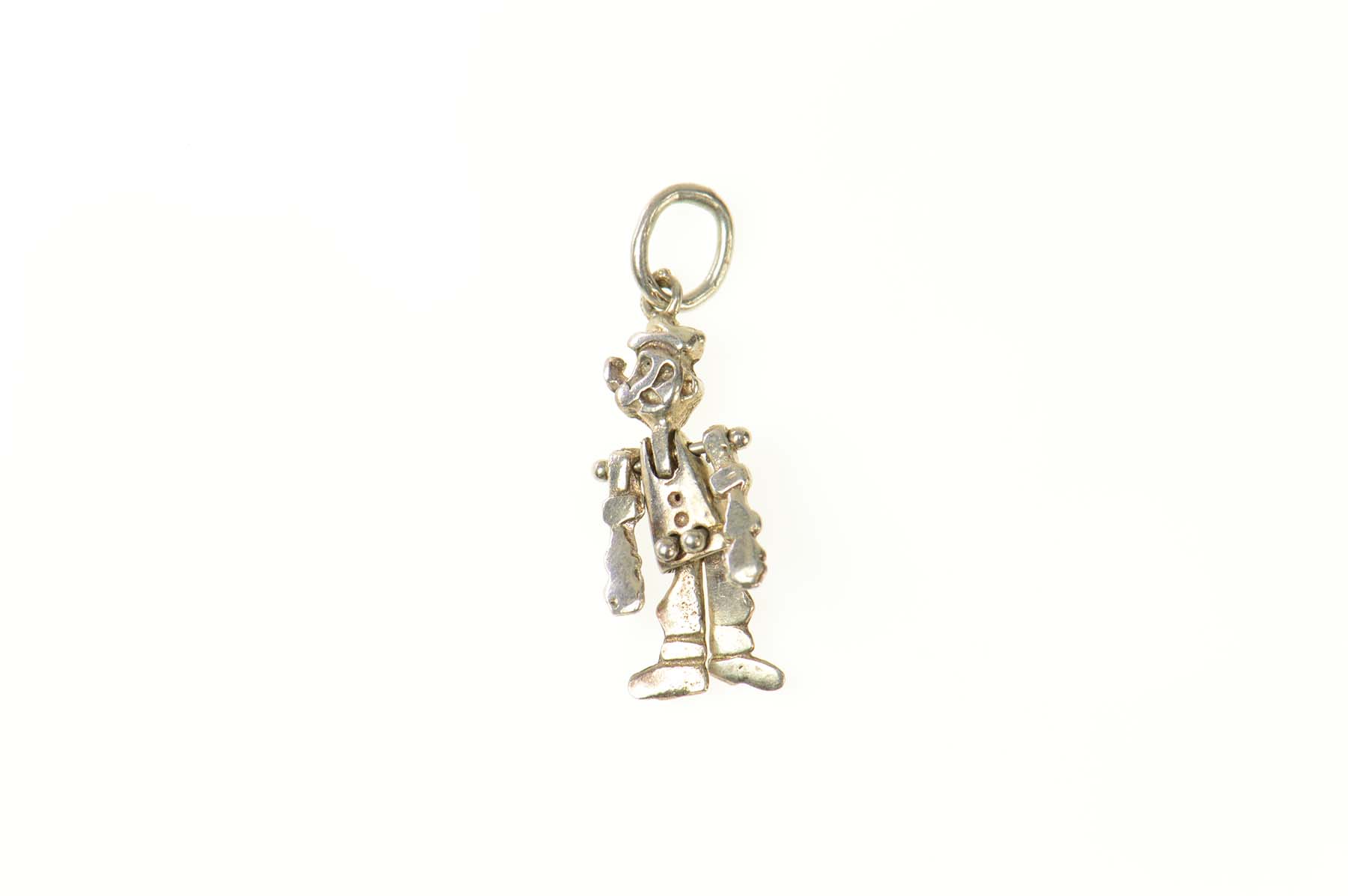 Sterling Silver 3D Articulated Popeye the Sailor Puppet Charm/Pendant ...