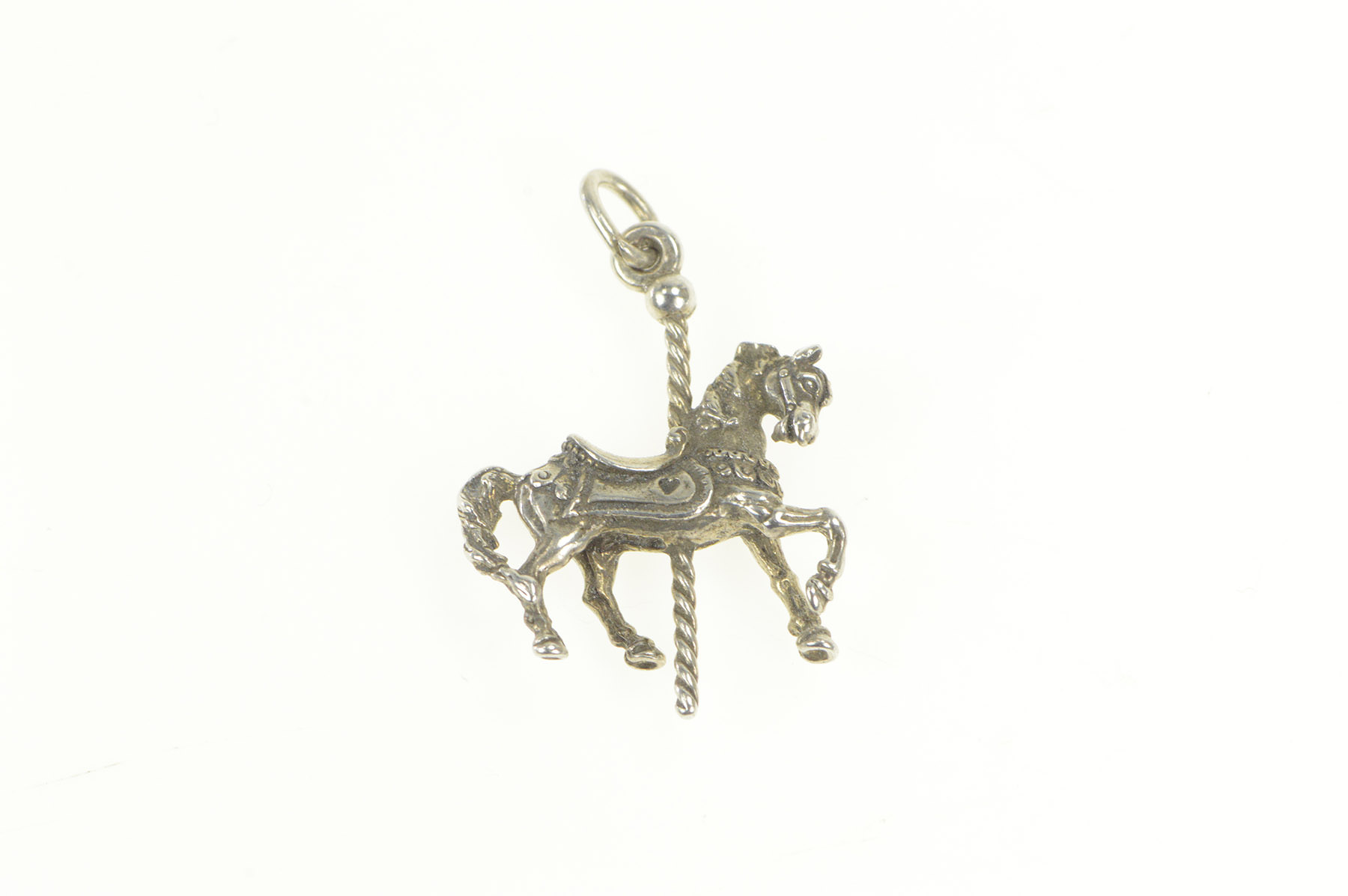 Sterling Silver 3D Carousel Horse Carnival Charm/Pendant | Property Room