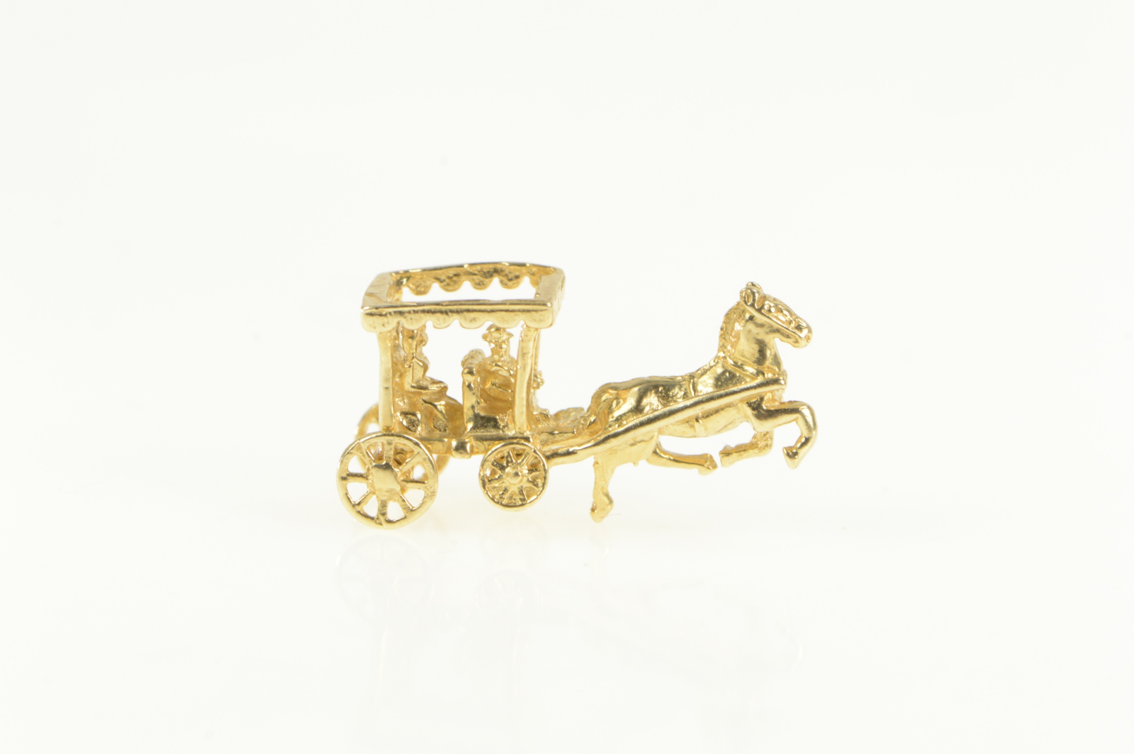 Sterling Silver 3D Horse Drawn Carriage Chariot Charm/Pendant ...