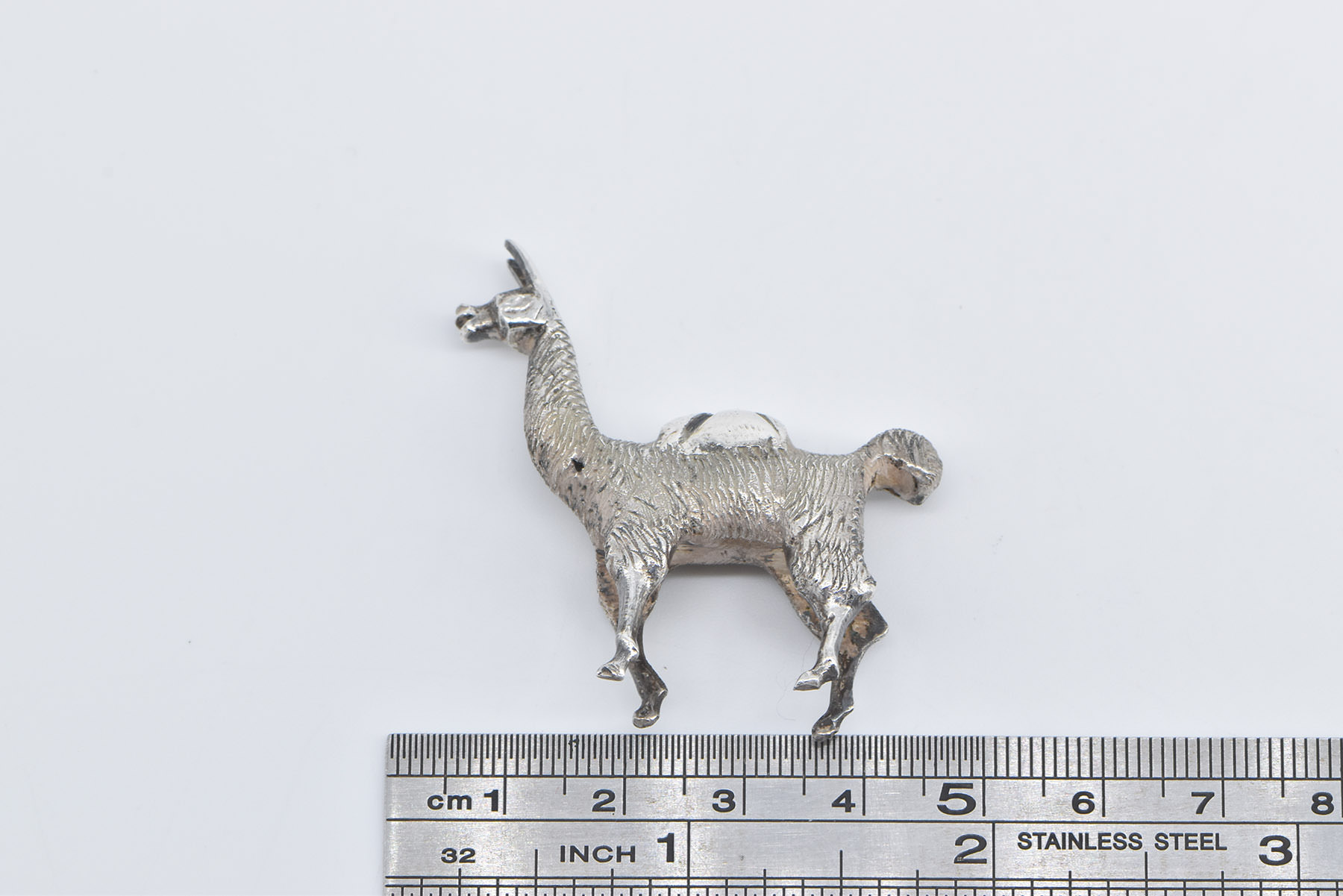 Sterling Silver 3D Llama Alpaca Peruvian Animal Figurine | Property Room