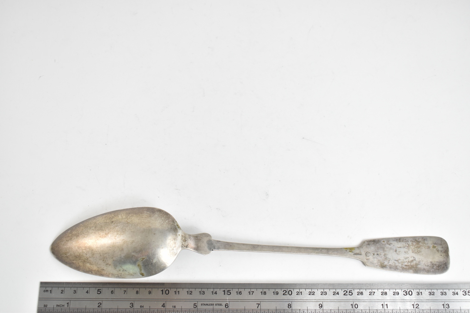Sterling Silver Antique German Monogram Serving Spoon | Property Room