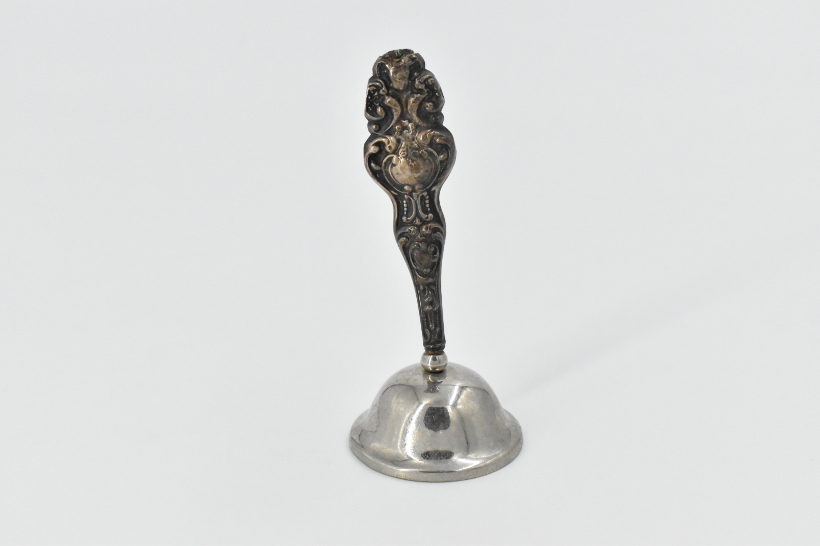 Sterling Silver Antique Repousse Rococo Dinner Bell | Property Room