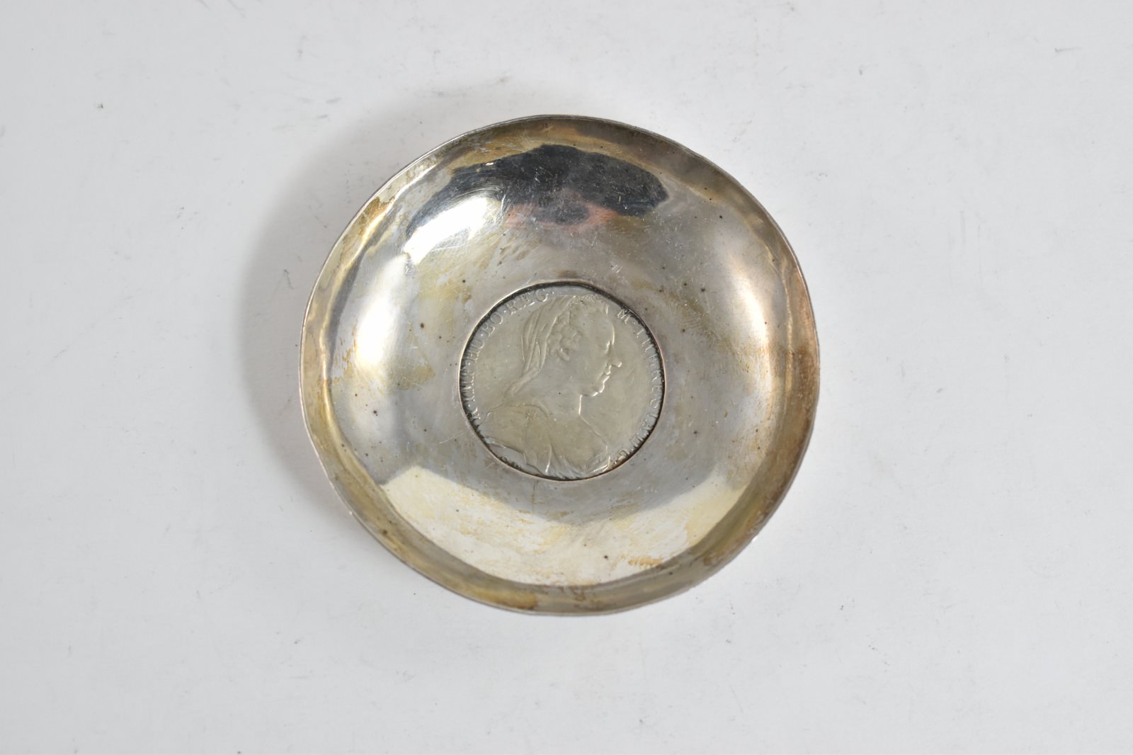 Sterling Silver Austria Maria Theresa Thaler Coin Dish Ash Tray ...