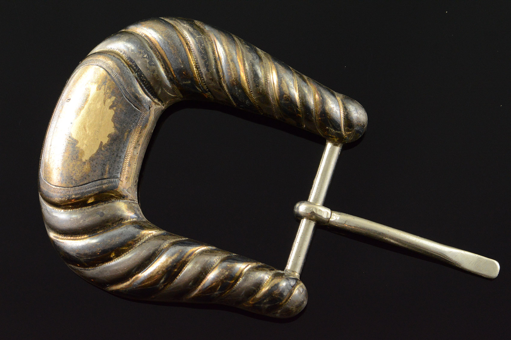 Sterling Silver Edward H. Bohlin Hollywood Belt Buckle Sterling/14k ...