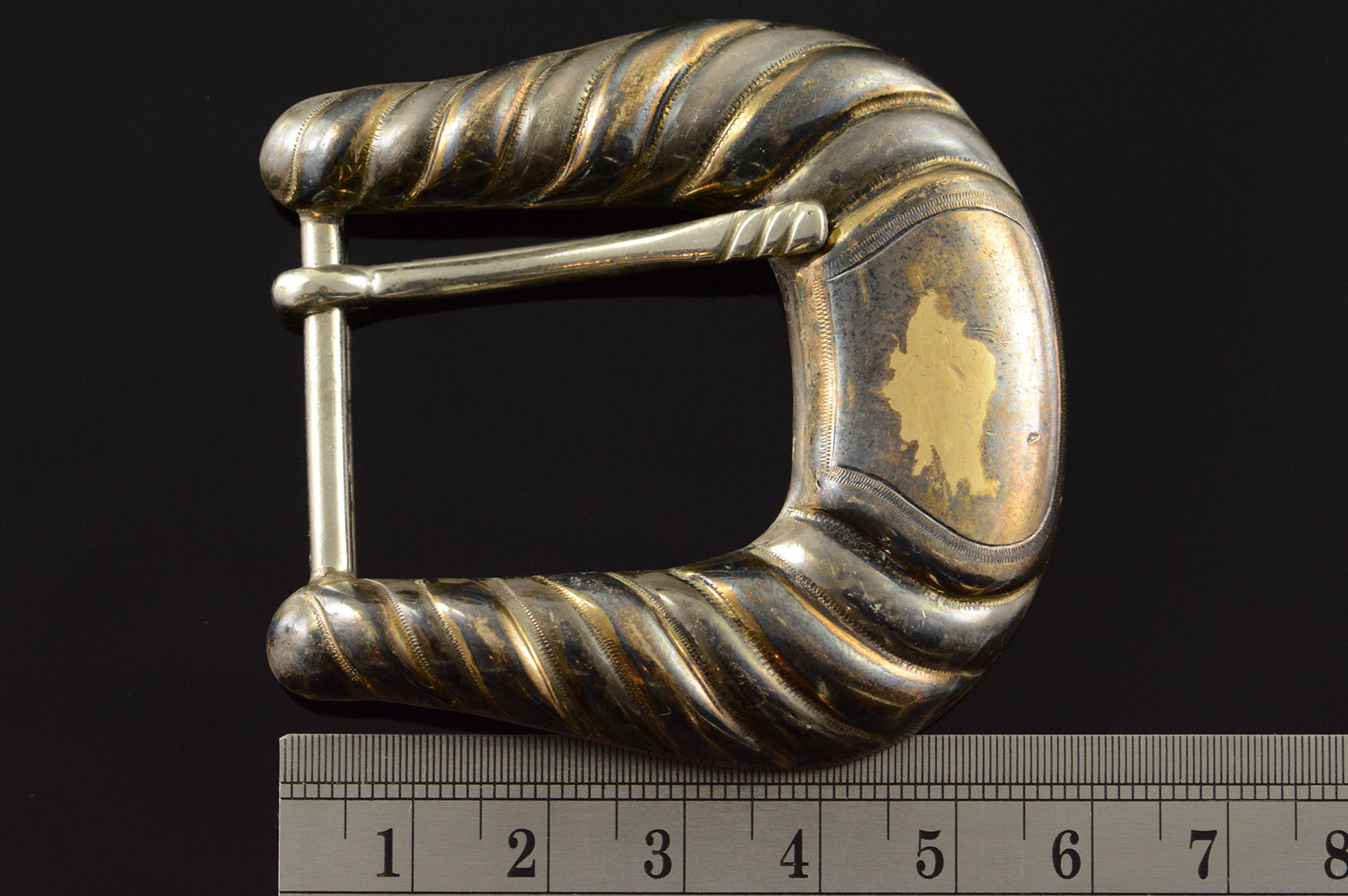 Sterling Silver Edward H. Bohlin Hollywood Belt Buckle Sterling/14k ...