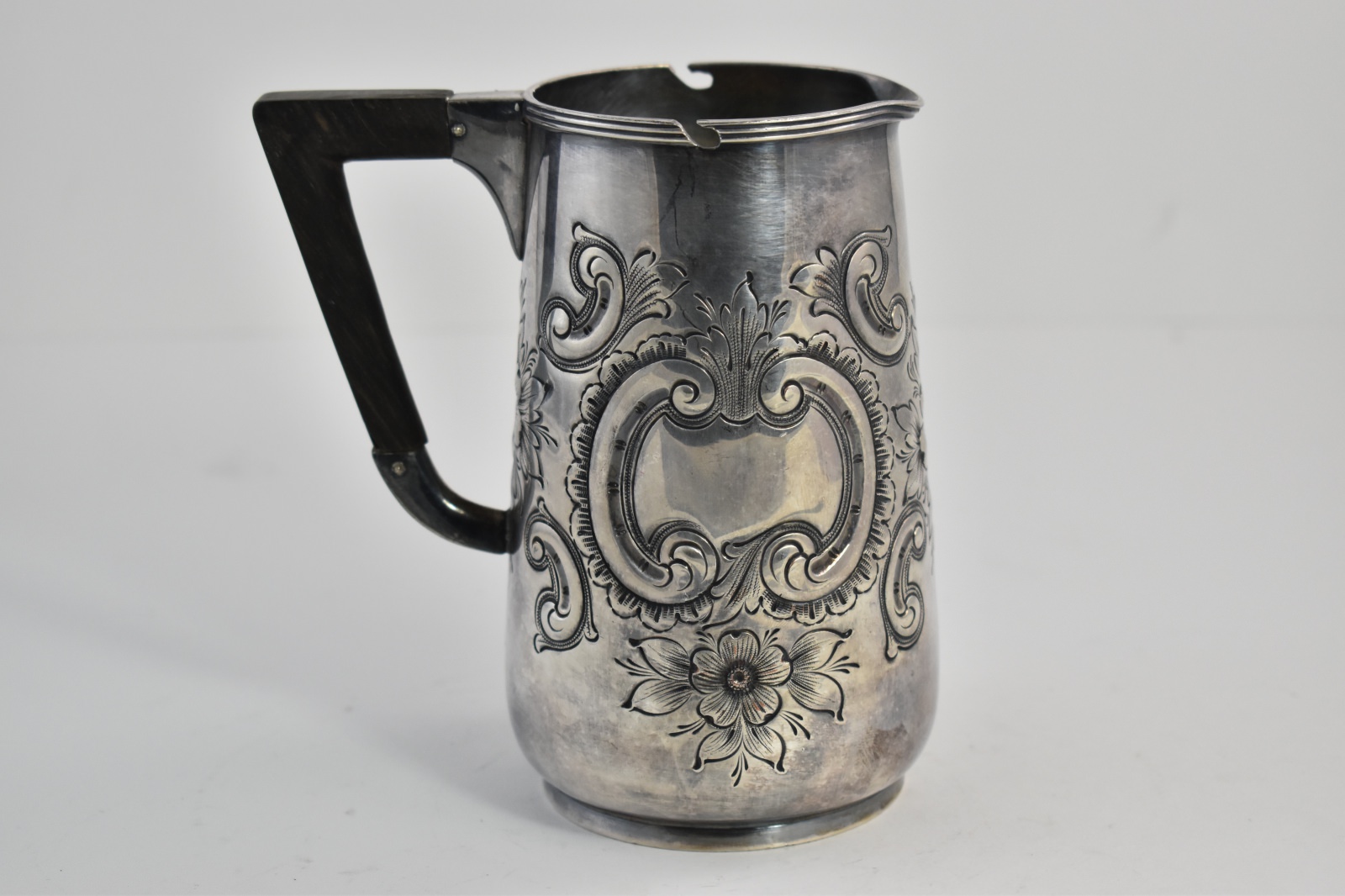 Sterling Silver EG Webster & Son Ornate Floral Scroll Engraved Creamer ...