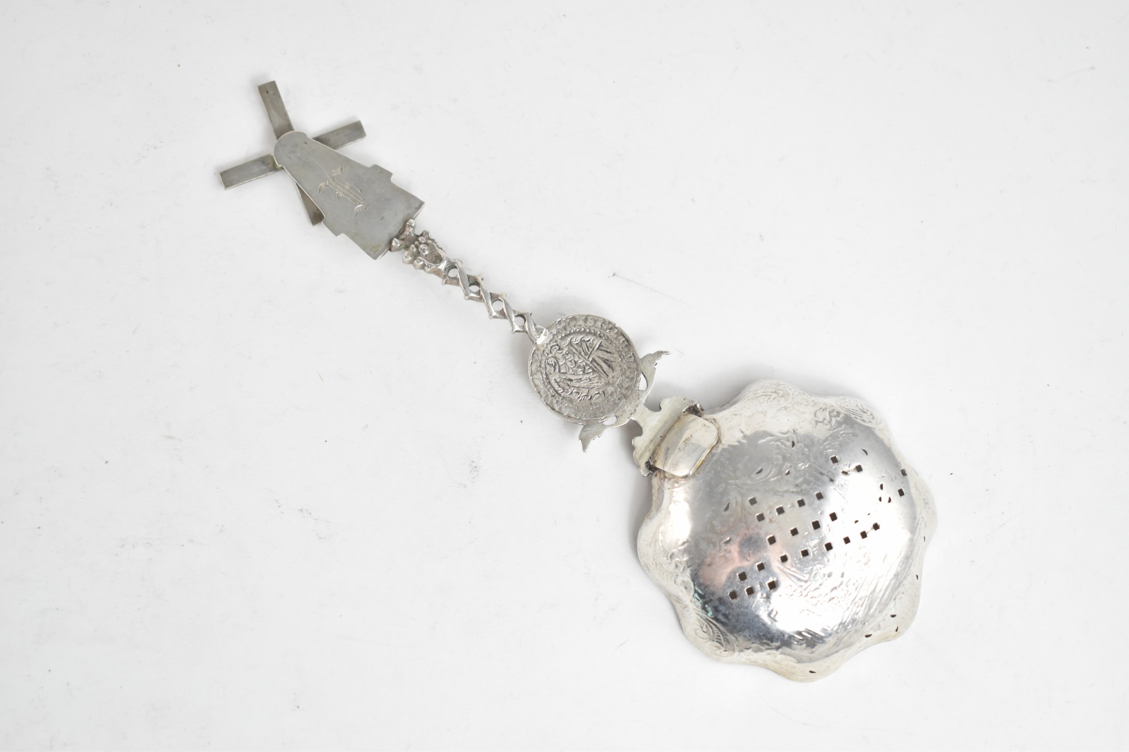 Sterling Silver Elaborate Dutch Village Scene Articulated Wind Mill ...