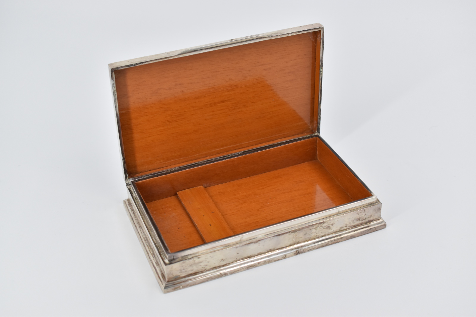 Sterling Silver Elaborate Siamese Elephant Battle Scene Wood Lined Box ...
