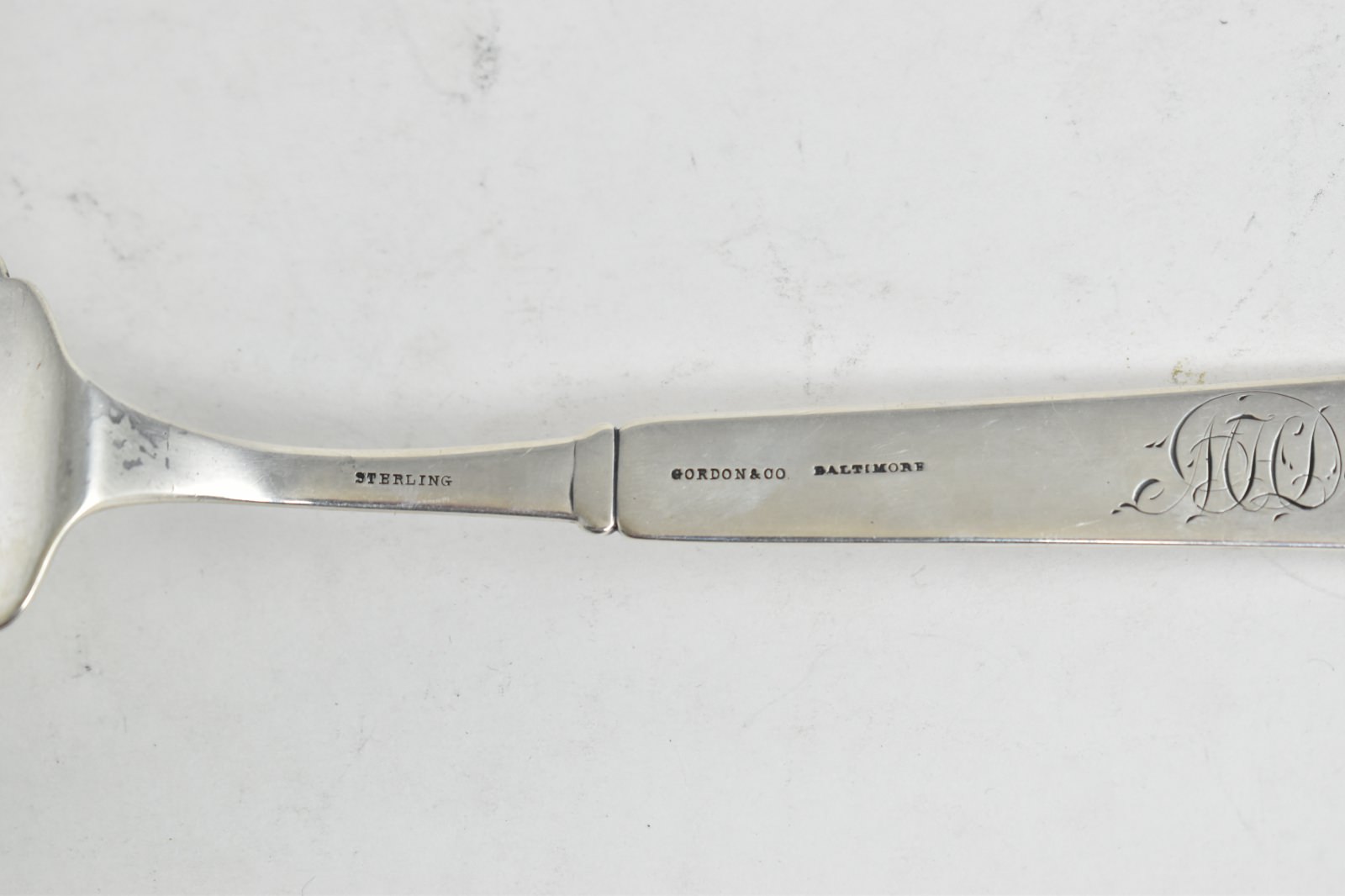 Sterling Silver Gordon & Co Victorian Engraved Floral Fish Server 11.5 ...