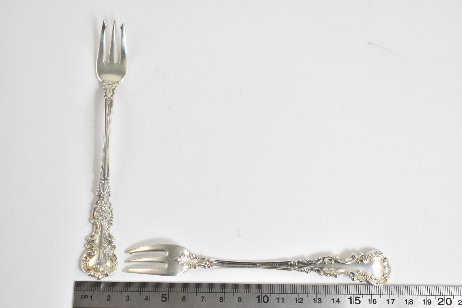 Sterling Silver J E Caldwell Louis XIV Pattern Dessert Fork Set (5 ...