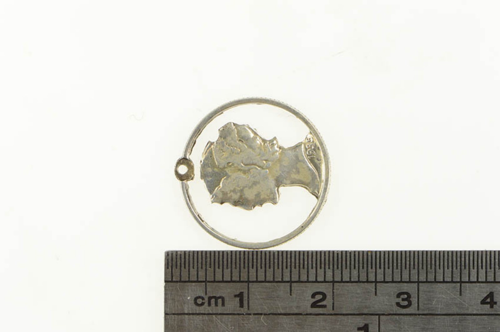 Sterling Silver Mercury Dime Cut Out Coin Artisan Charm/Pendant ...