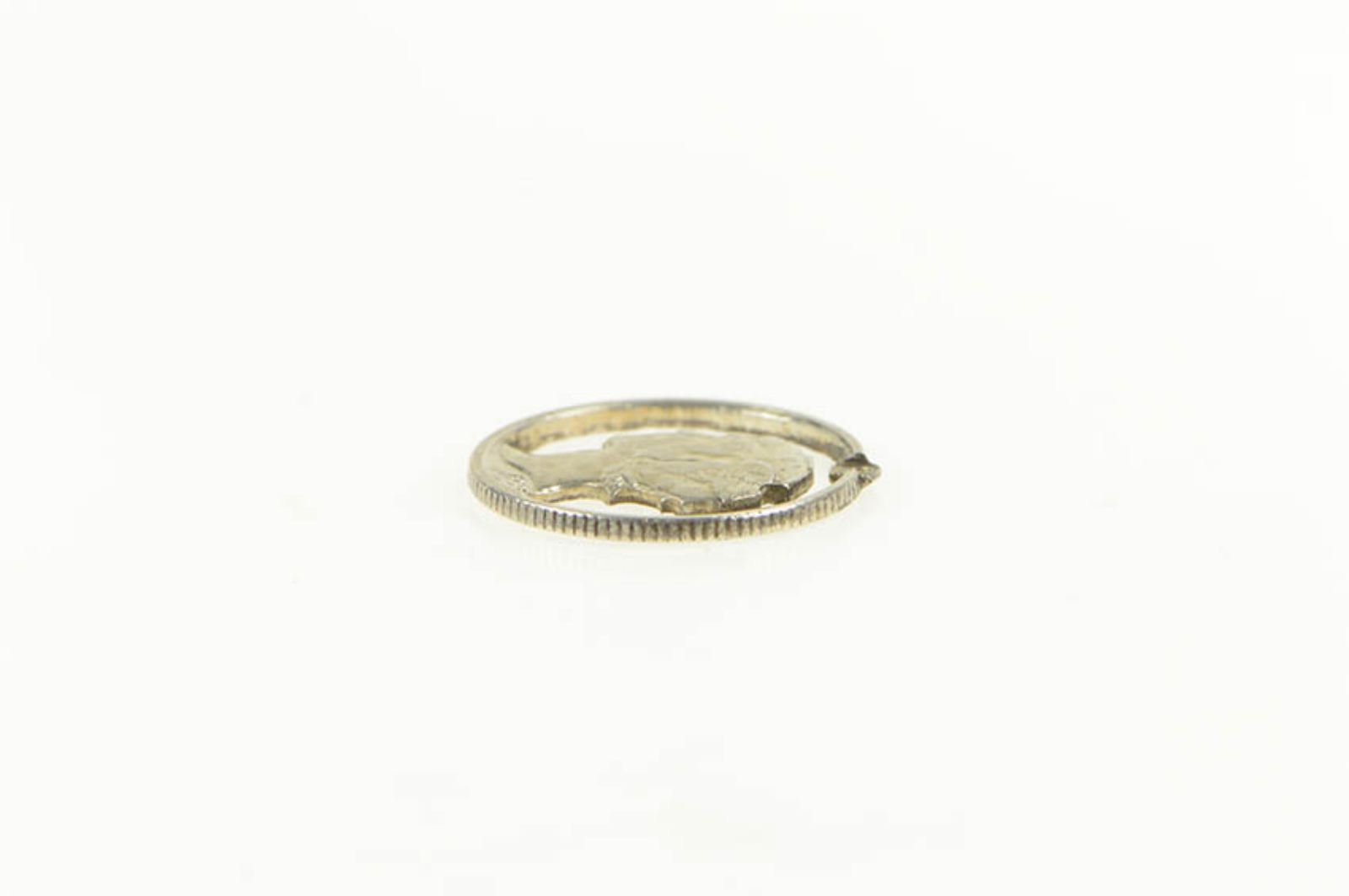 Sterling Silver Mercury Dime Cut Out Coin Artisan Charm/Pendant ...