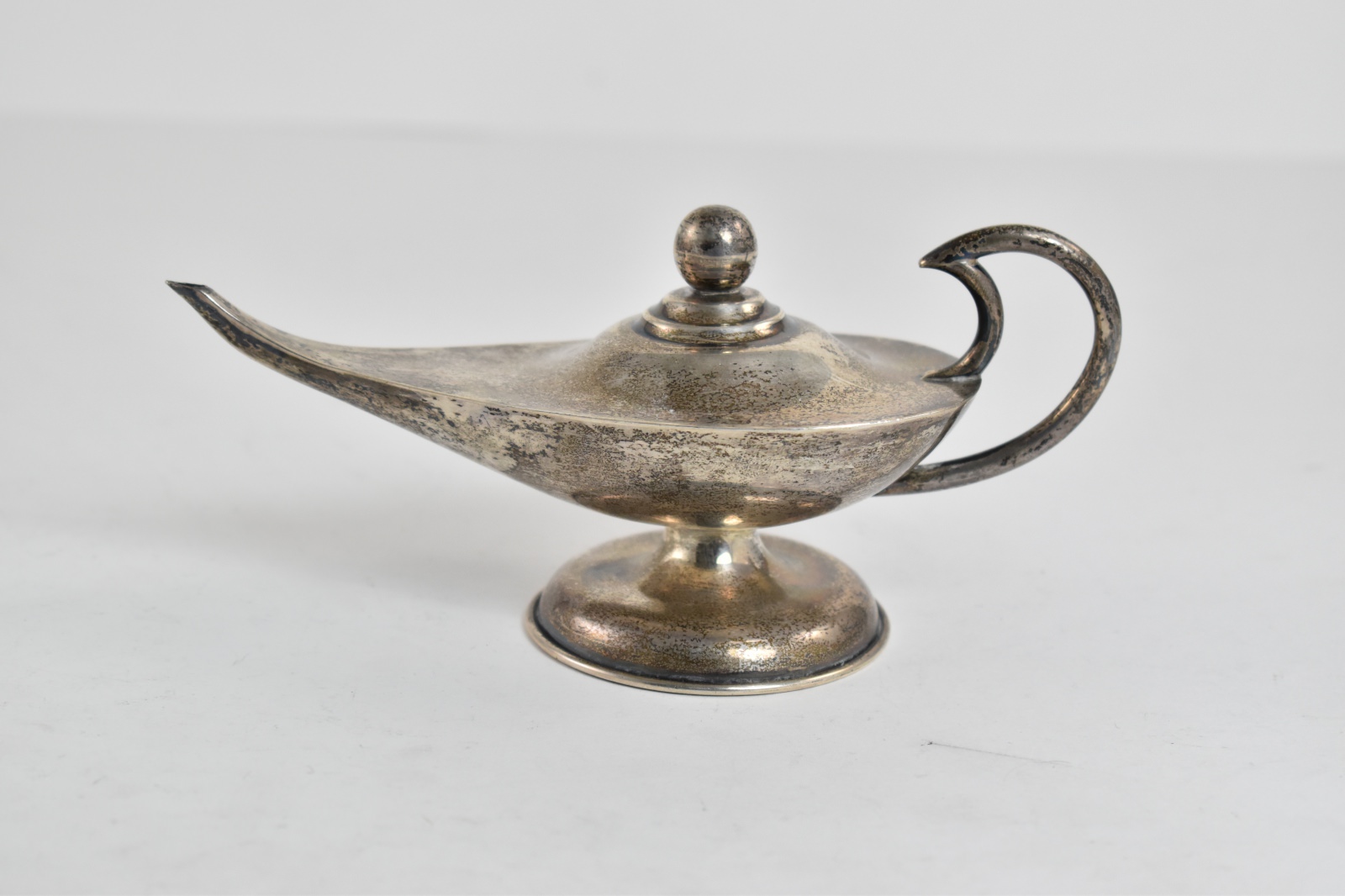 Sterling Silver Mid Century Mexican Oil Lamp Light | Property Room