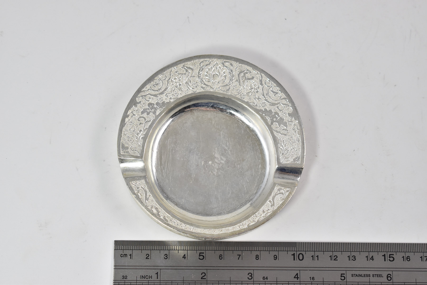 Sterling Silver Middle Eastern Ornate Floral Arabesque Ash Tray ...