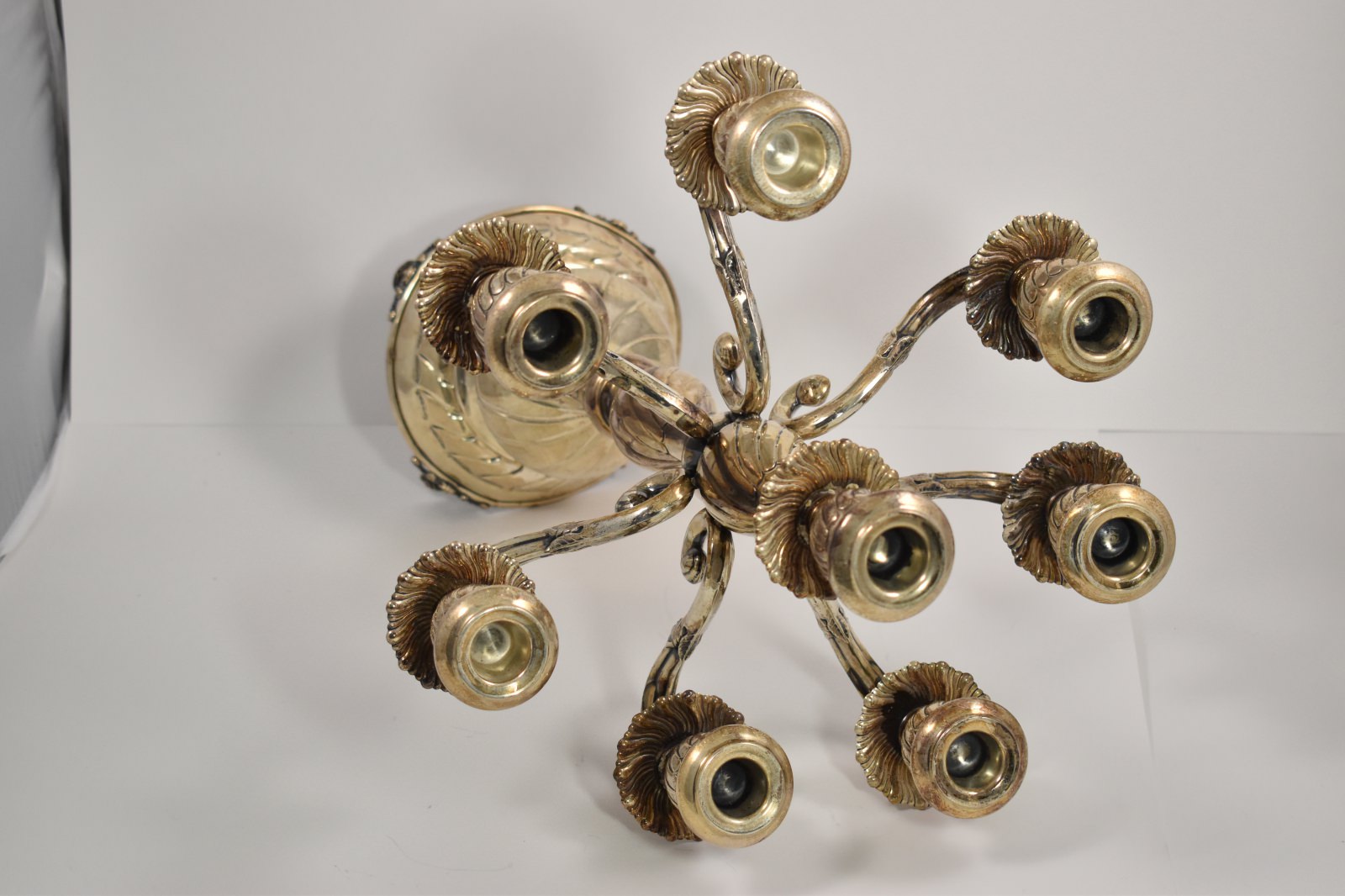 Sterling Silver Ornate 8 Stick Candelabra | Property Room