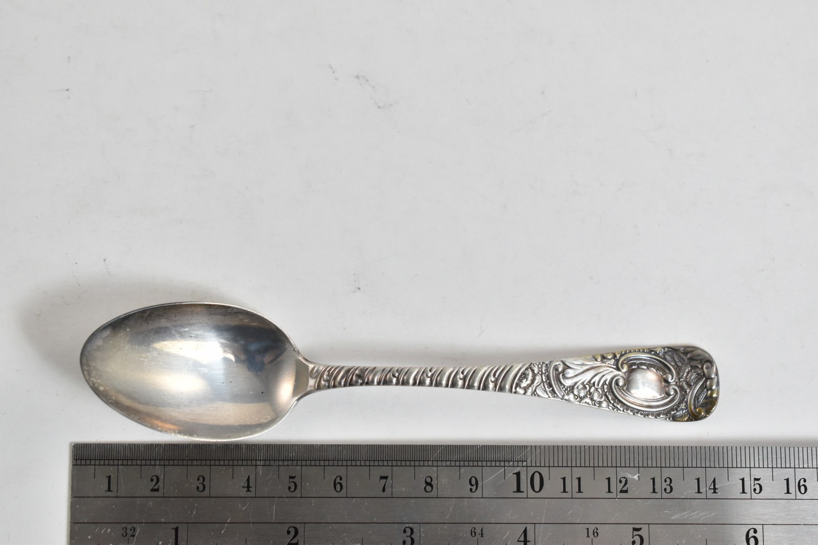 Sterling Silver Ornate Early 1900's Elaborate Tea Spoon | Property Room