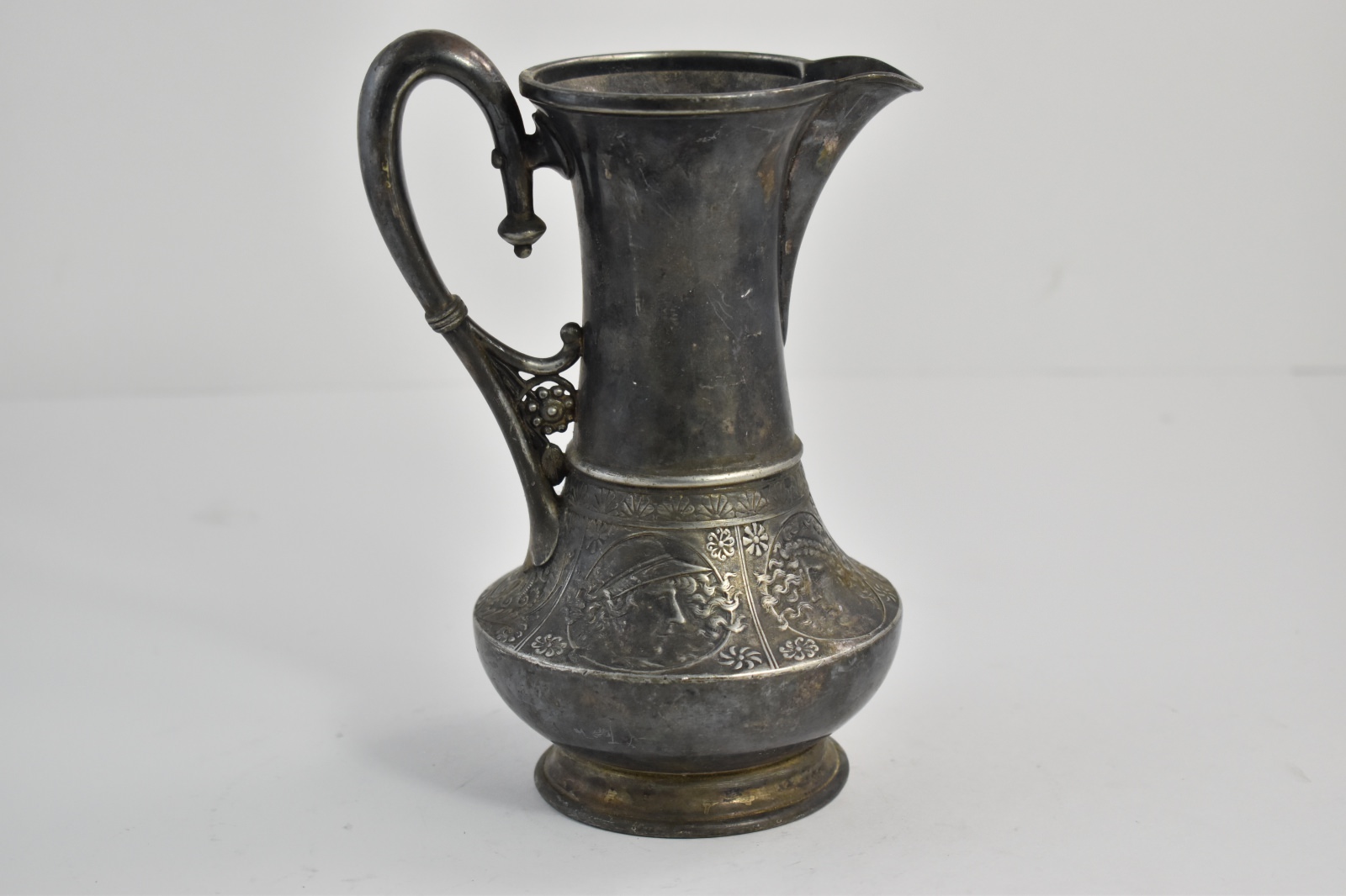 Sterling Silver Ornate Greek Mythology Motif Pitcher Creamer | Property ...