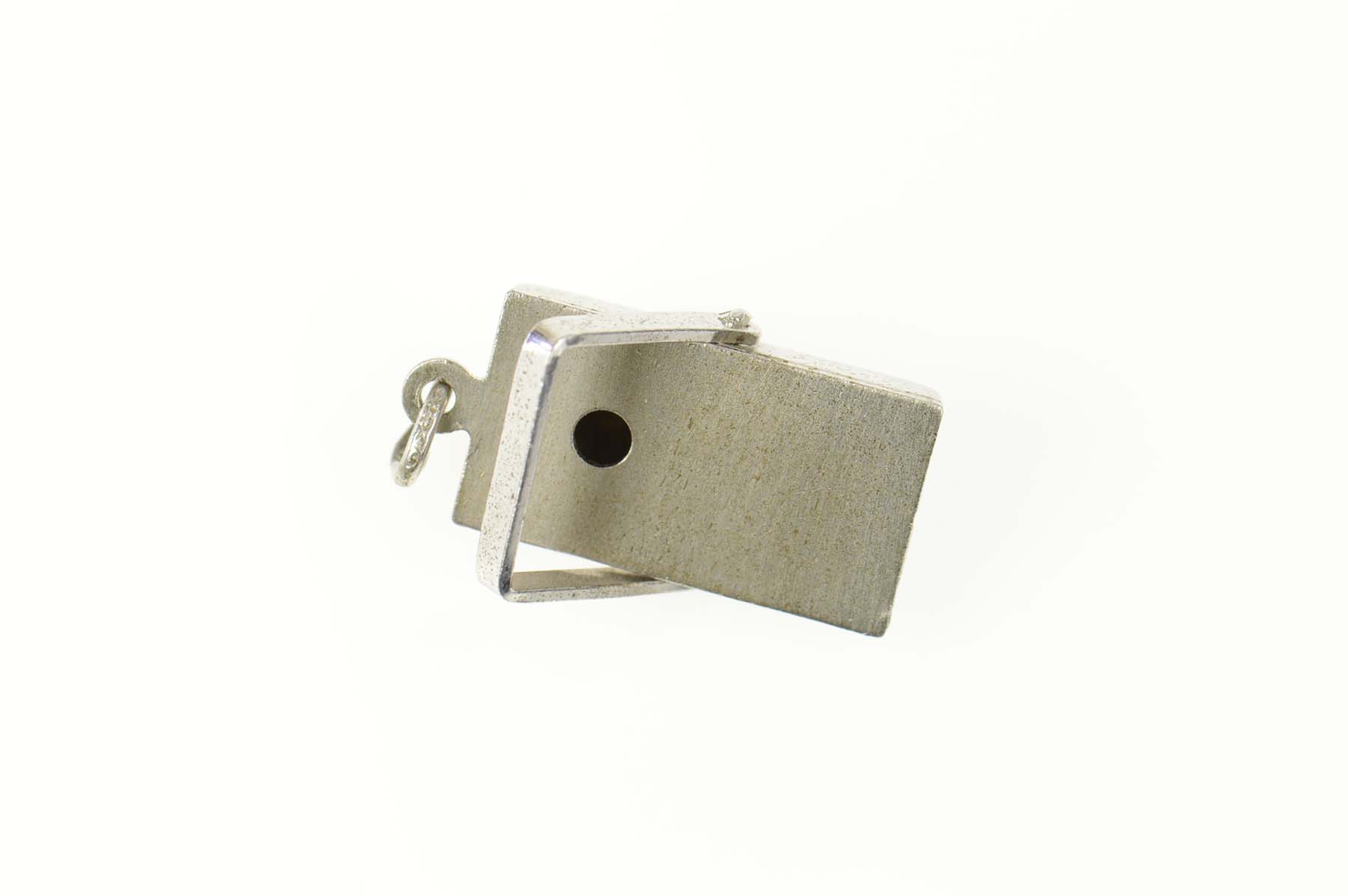 Sterling Silver Ornate Retro Radio Equipment Tech Charm/Pendant ...