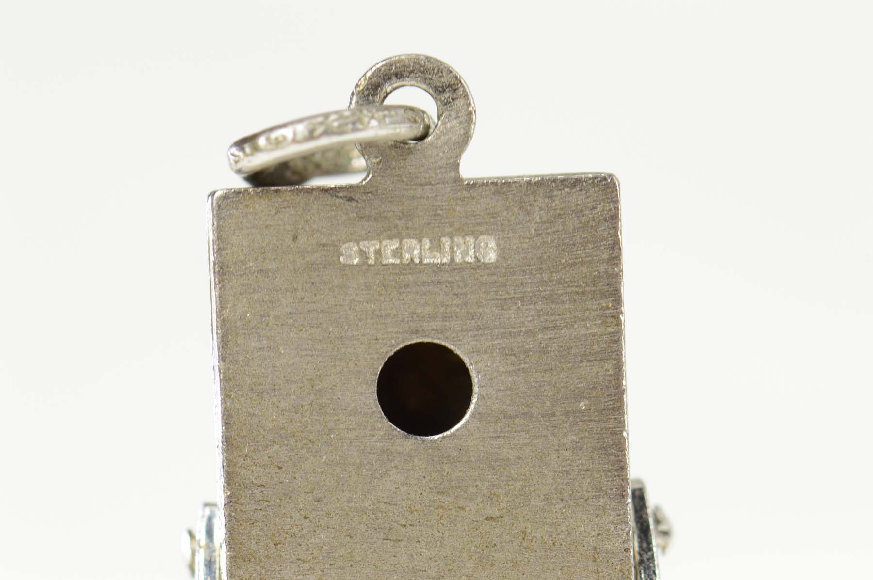 Sterling Silver Ornate Retro Radio Equipment Tech Charm/Pendant ...