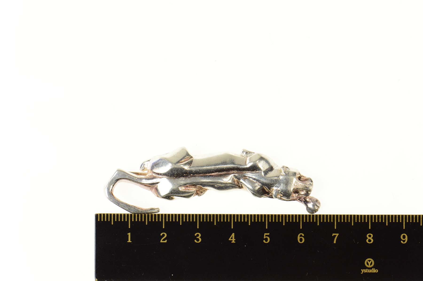 Sterling Silver Prowling Jaguar Panther Lioness Animal Stick Pin ...