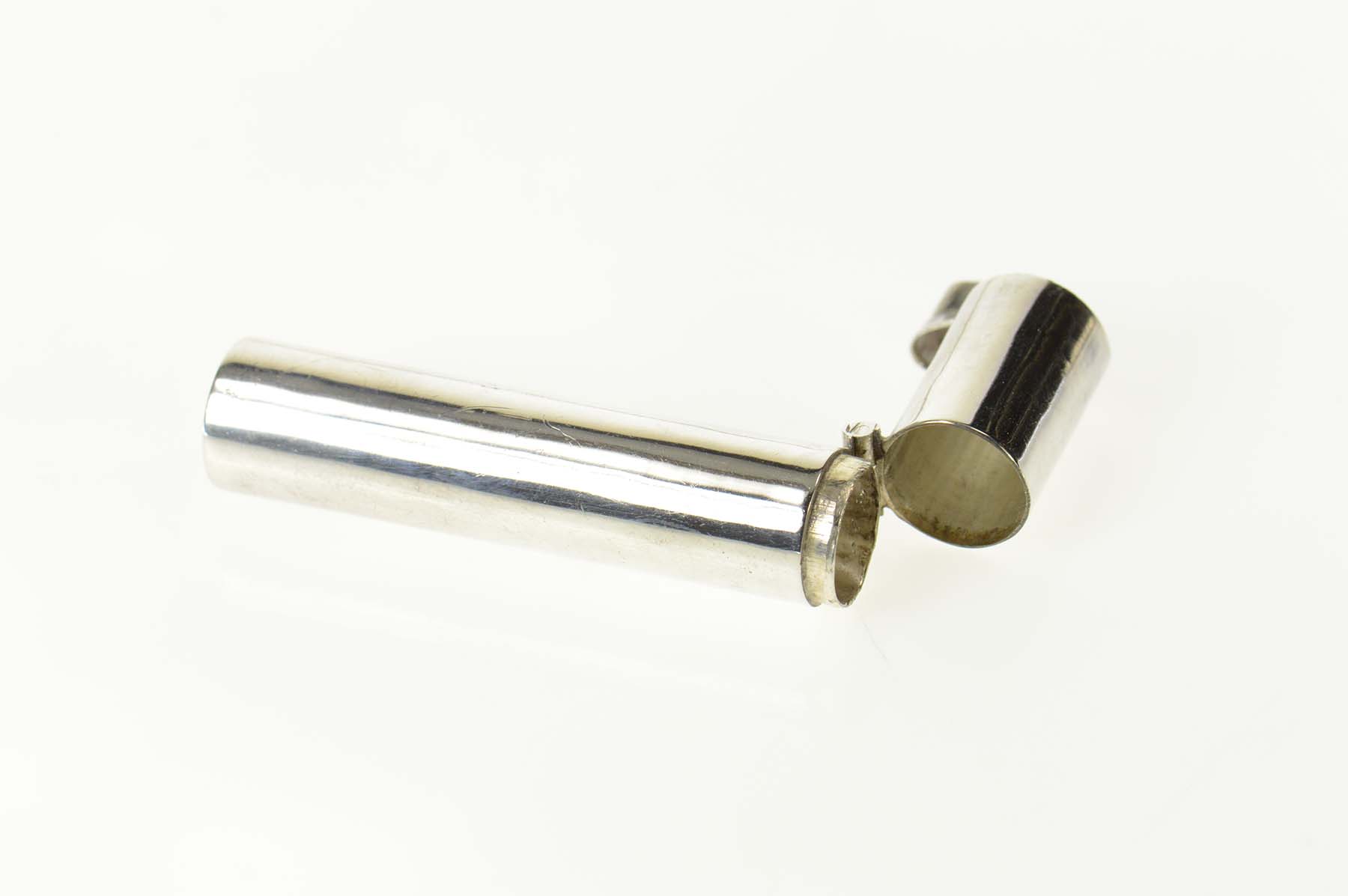 Sterling Silver Round Cylindrical Hinged Box Container Pendant ...