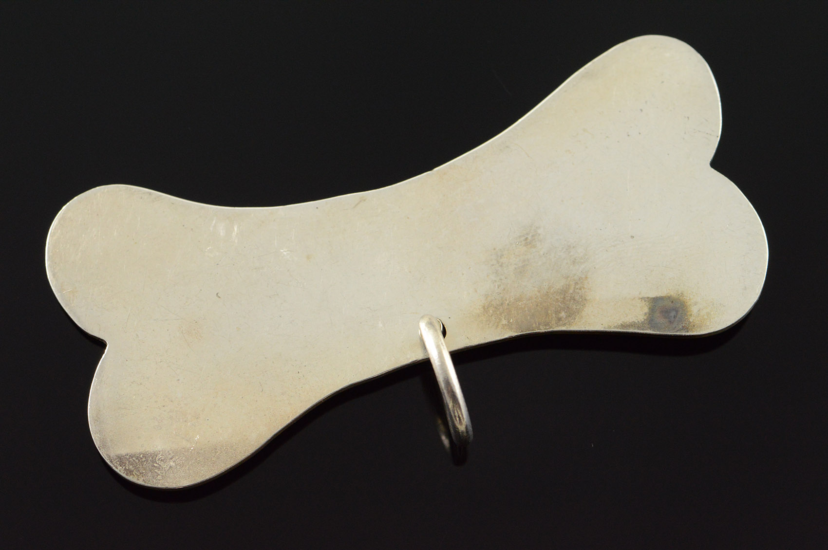 Sterling Silver Simple Bone-Shaped Dog Tag | Property Room