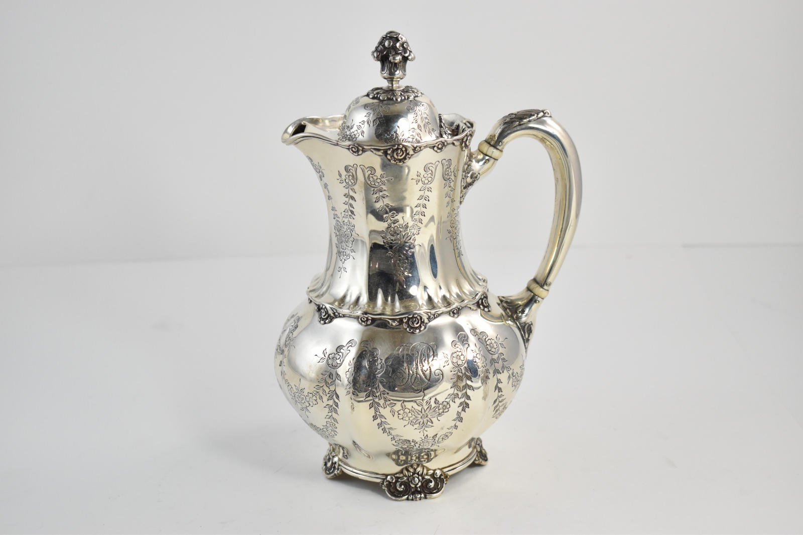Sterling Silver Tiffany & Co 2 Pint Ornate Floral Pitcher | Property Room